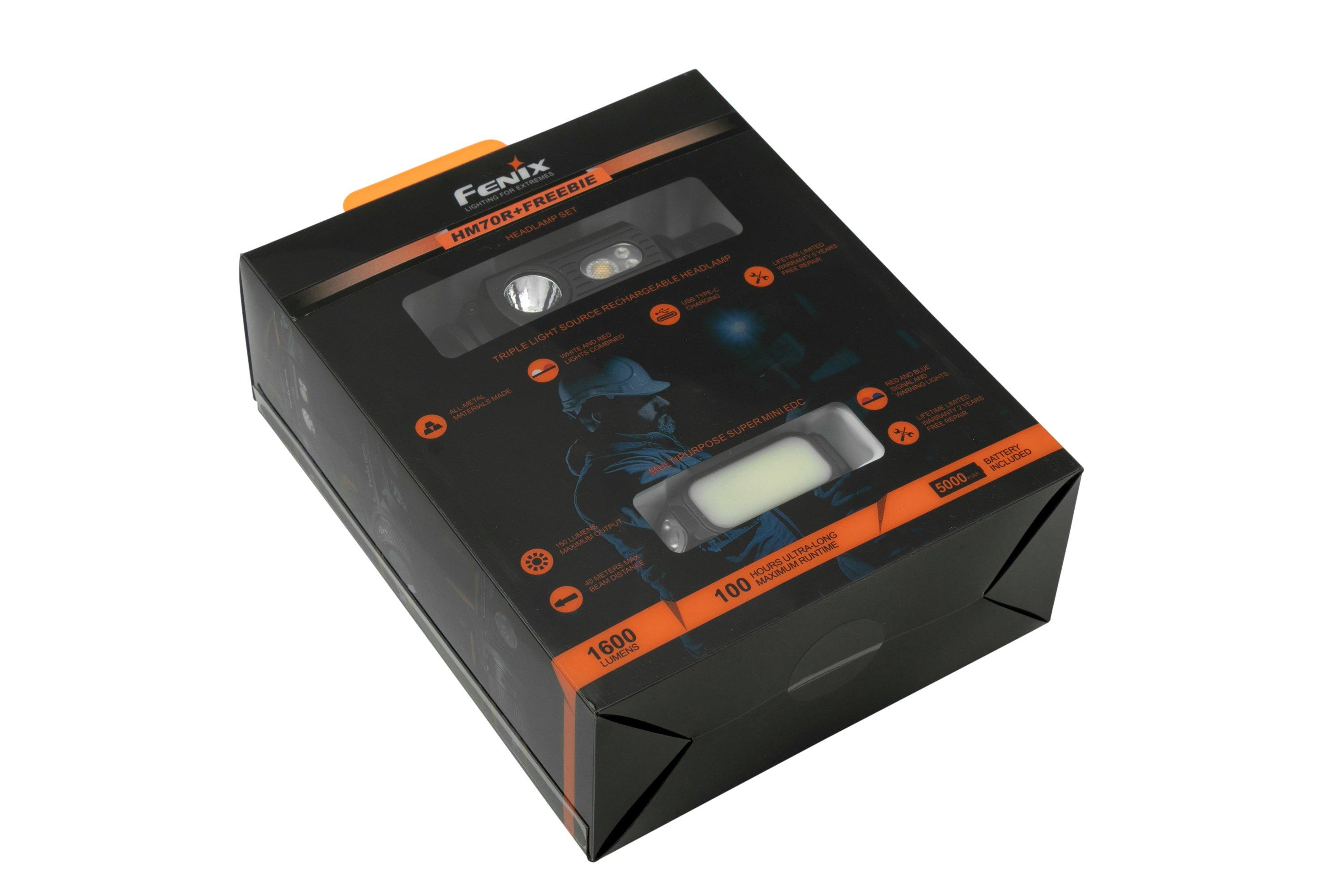 Fenix HM70R & E-LITE LED Flashlight, hoofdlamp set | Voordelig kopen bij knivesandtools.nl