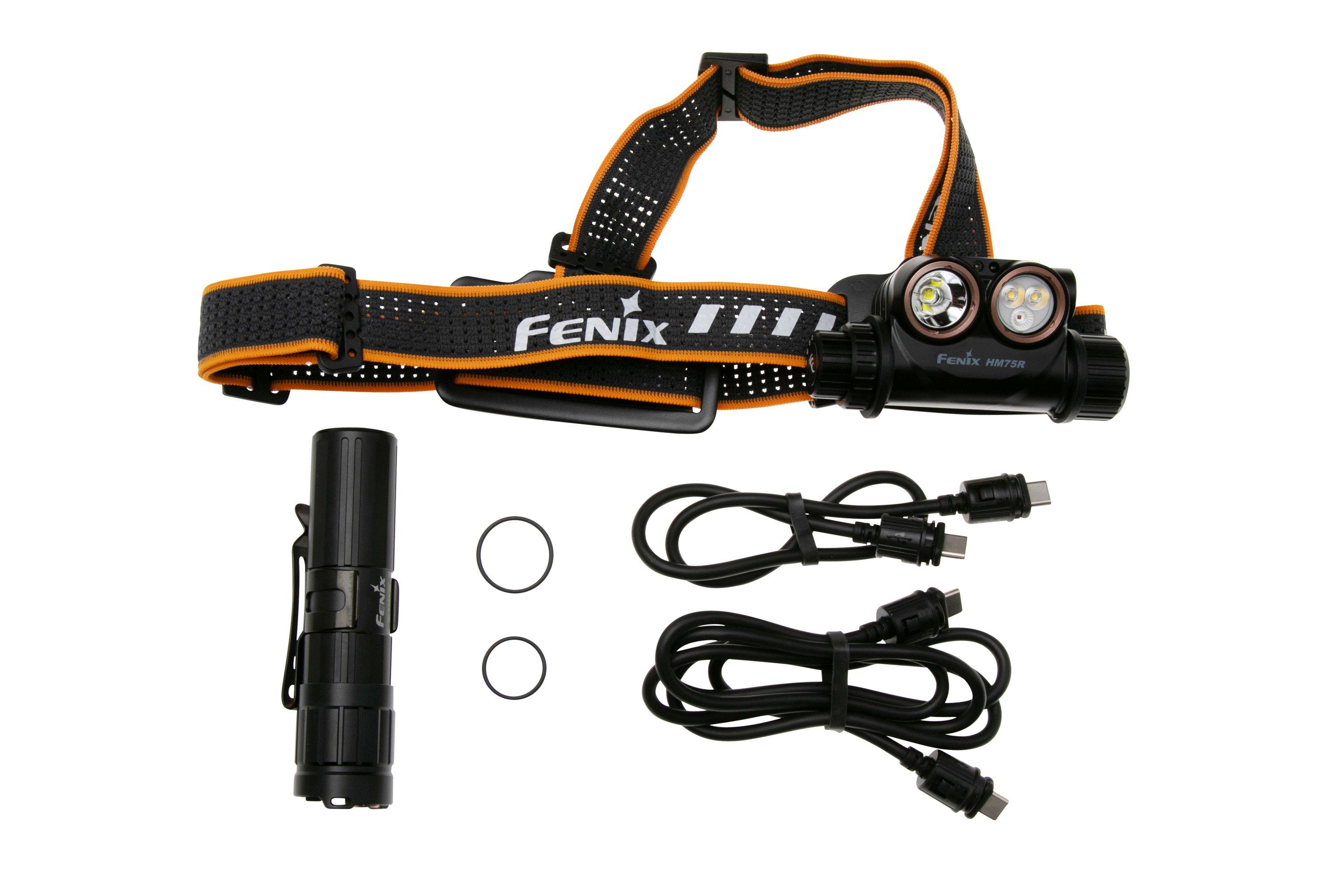 Fenix HM75R oplaadbare hoofdlamp, 1600 lumen | Voordelig kopen bij knivesandtools.nl