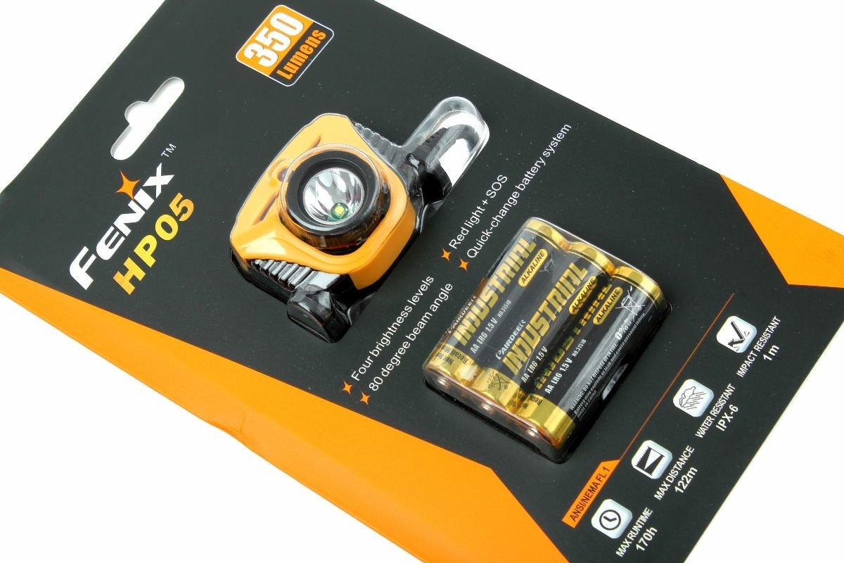 Fenix HP05 LED head lamp, orange/black | Advantageously shopping at ...
