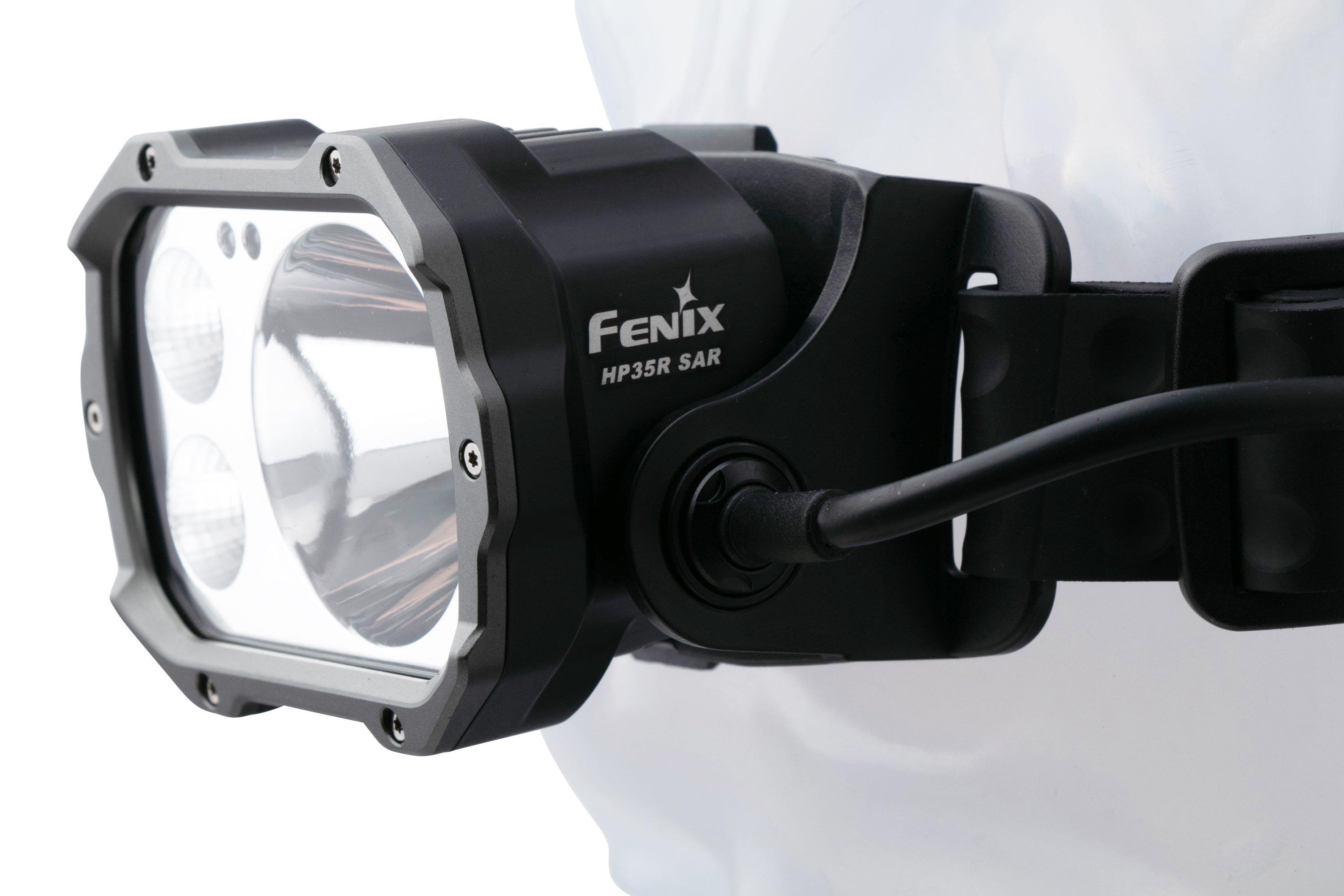 Fenix HP35R-SAR Search & Rescue, rechargeable head torch for helmet ...
