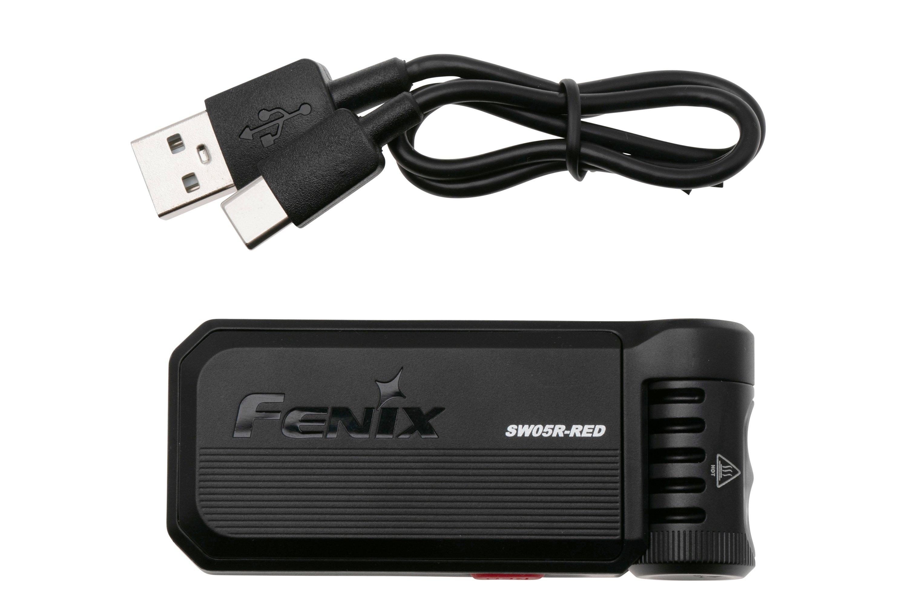 Fenix SW05R-RED Clip-on torch, 150 lumens | Advantageously shopping at Knivesandtools.com