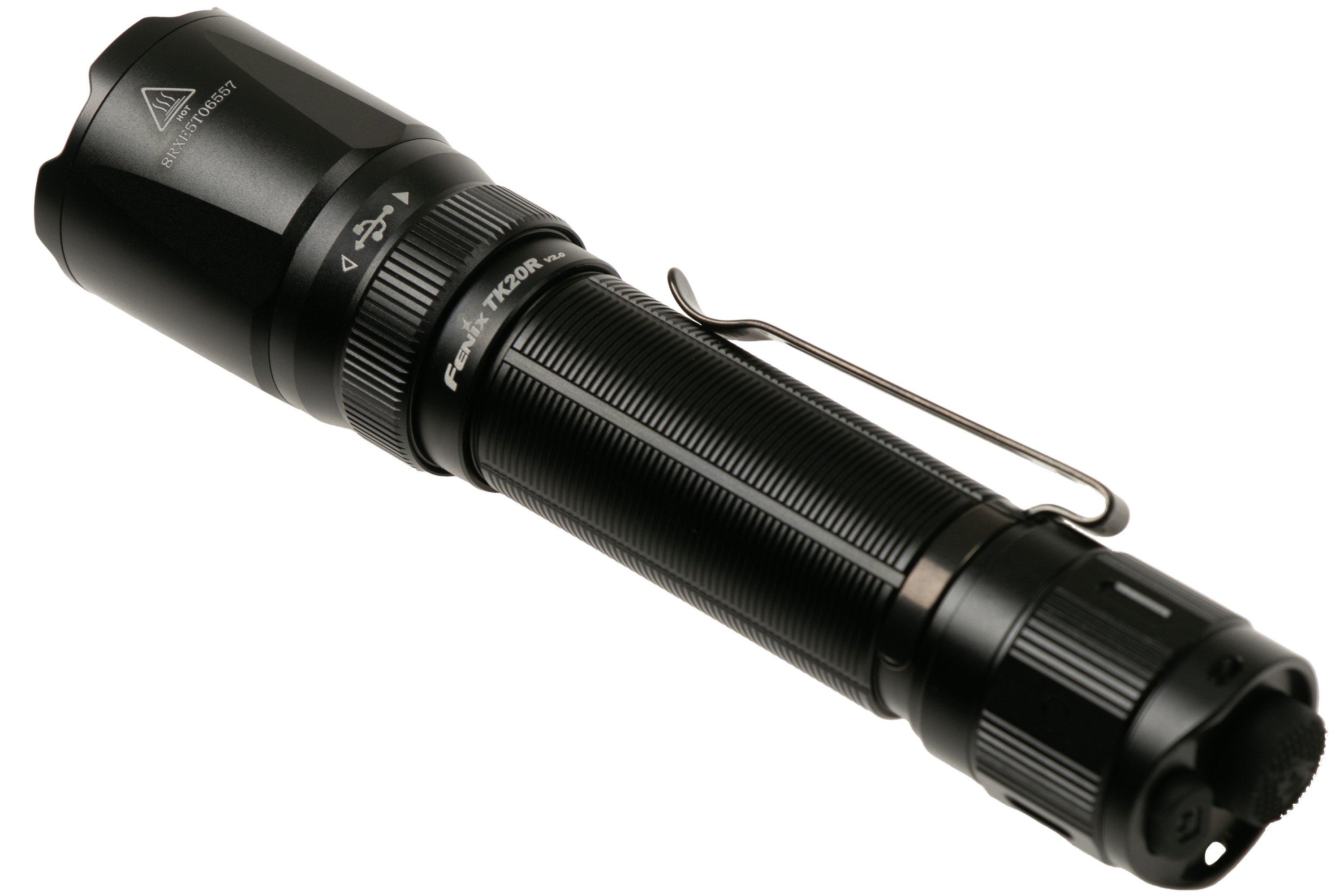 Fenix TK20R tactical rechargeable LED torch | Advantageously shopping ...