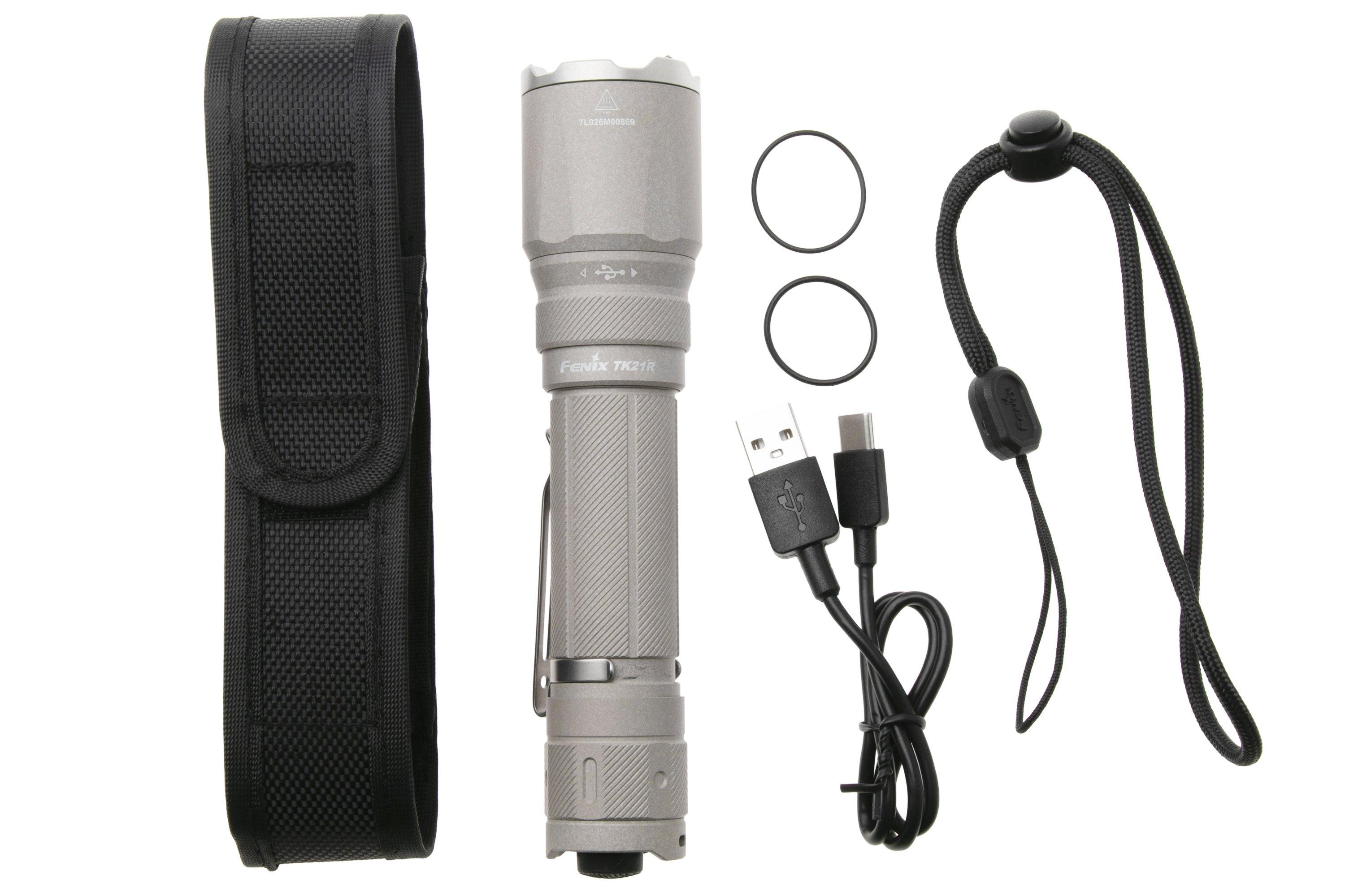 Fenix TK21R, Grey, tactical torch, 3600 lumens | Advantageously ...