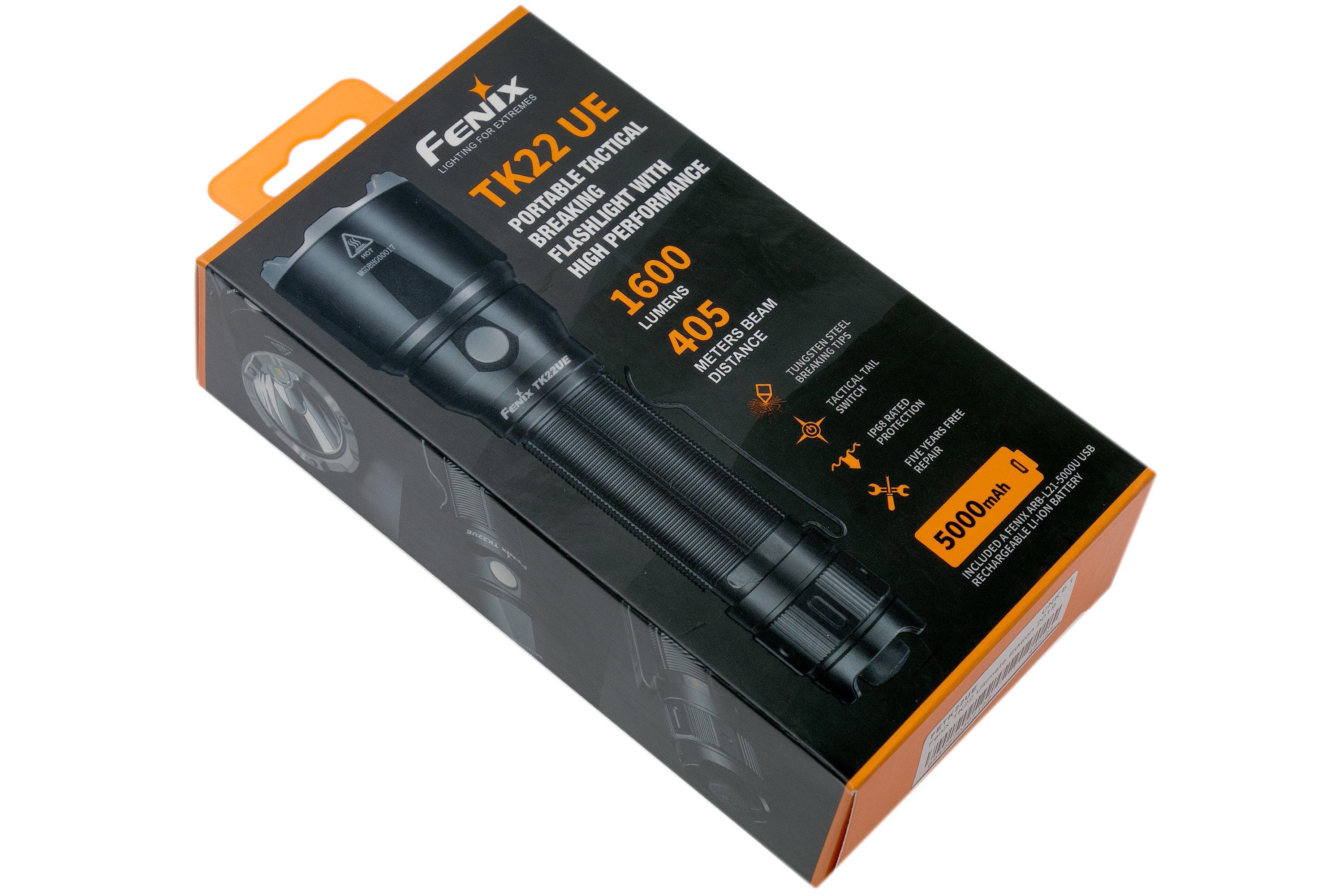 Fenix TK22 UE tactical flashlight, 1600 lumens | Advantageously ...