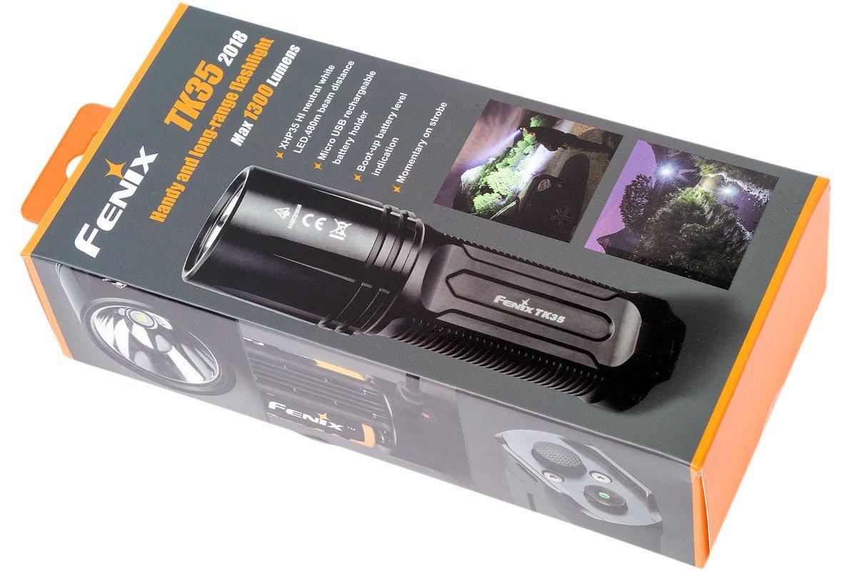 Fenix TK35 oplaadbare ledzaklamp, 2018-editie | Voordelig kopen bij knivesandtools.nl