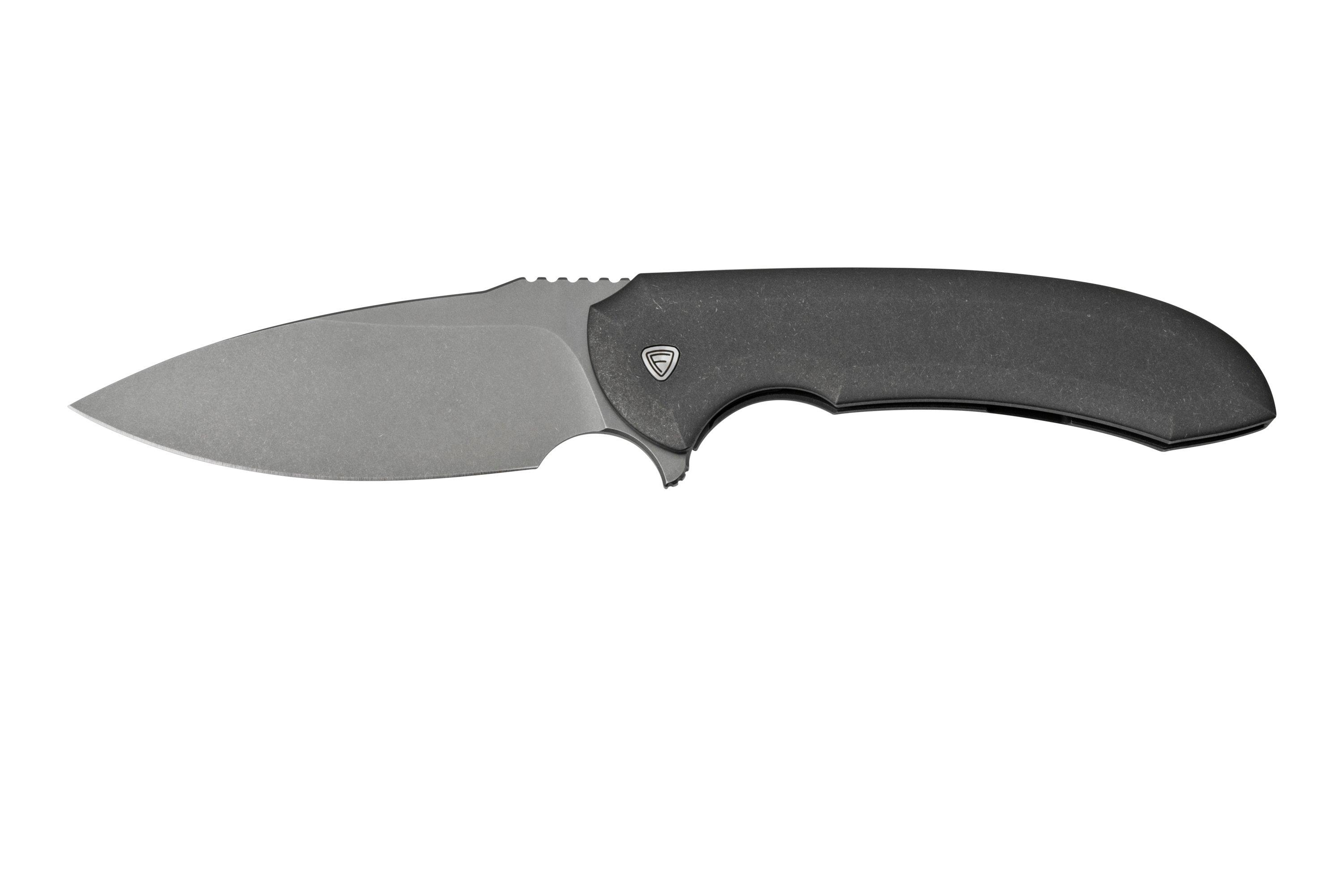 Ferrum Forge Allurus ALL-SW Stonewashed Titanium, coltello da tasca ...