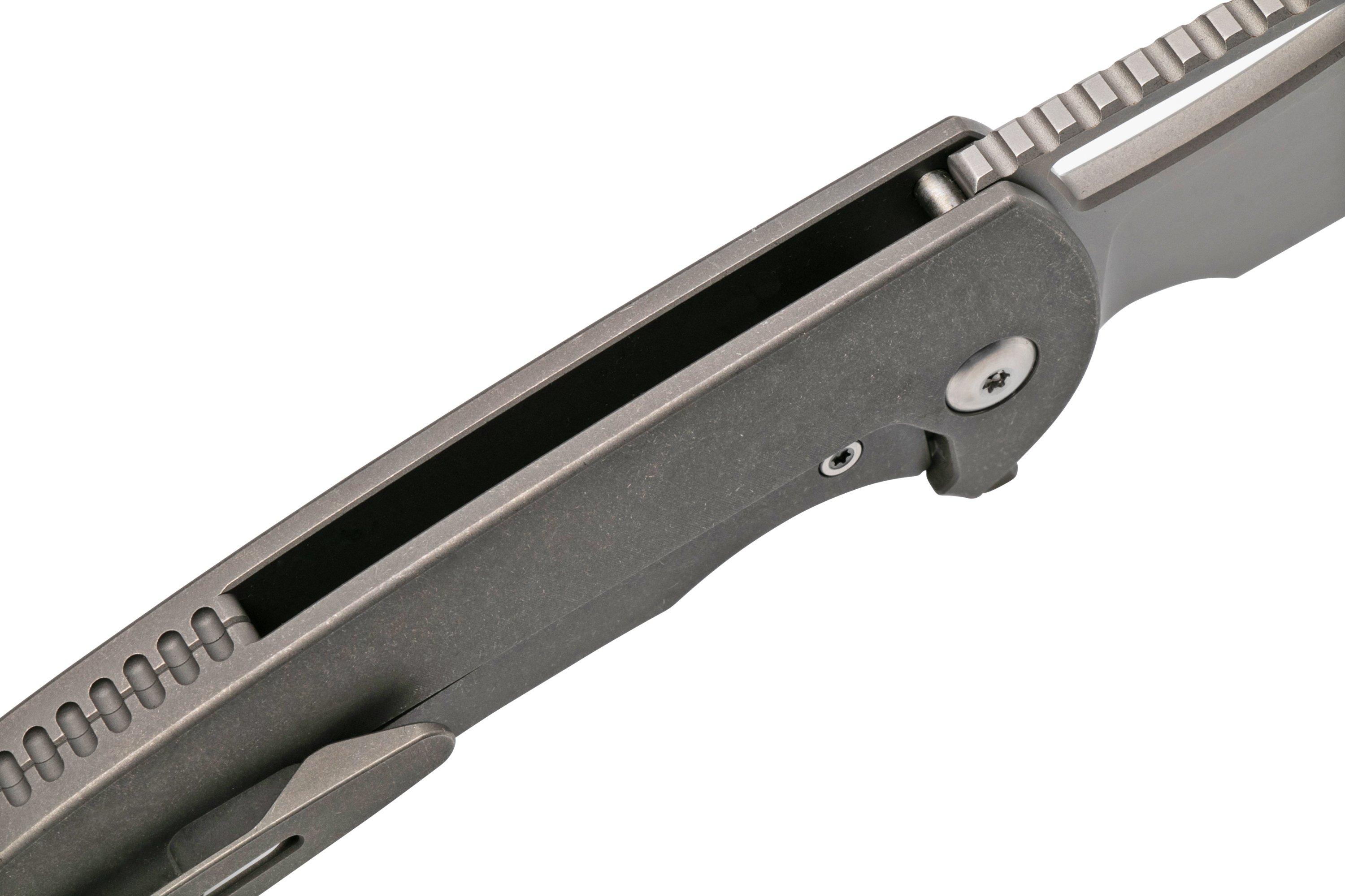 Ferrum Forge Archbishop 3.0 Stonewashed Grey ARB3-SW pocket knife ...