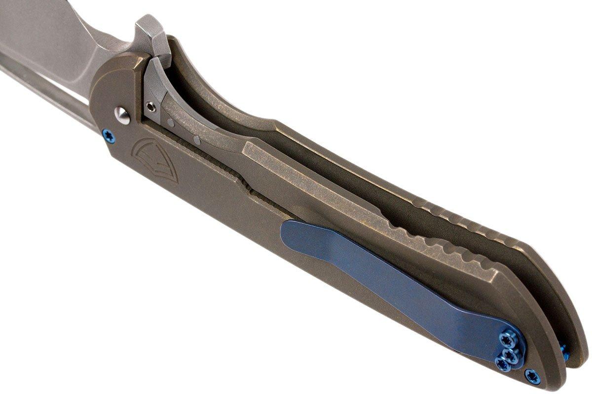 Ferrum Forge Masterblaster Slab Bronze pocket knife, Les George design ...