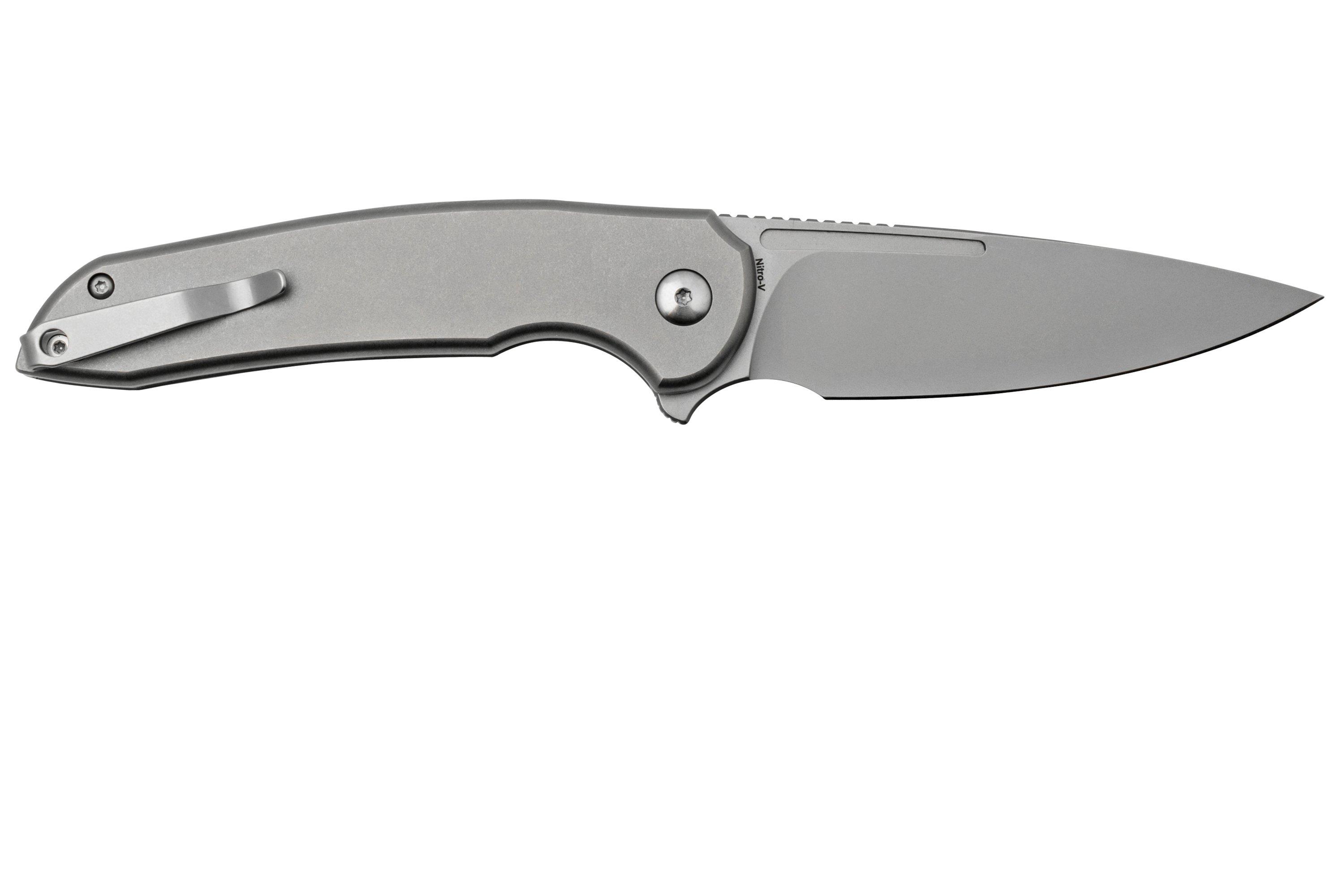 Ferrum Forge Stinger, Nitro V Stonewashed, Button Lock, pocket knife ...