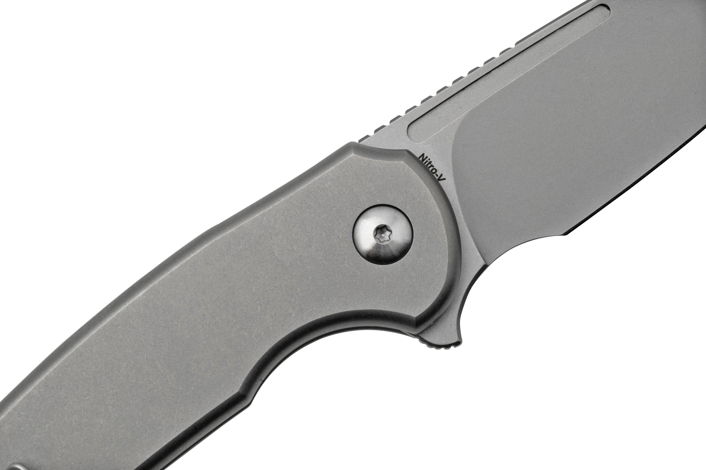 Ferrum Forge Stinger, Nitro V Stonewashed, Button Lock, pocket knife ...