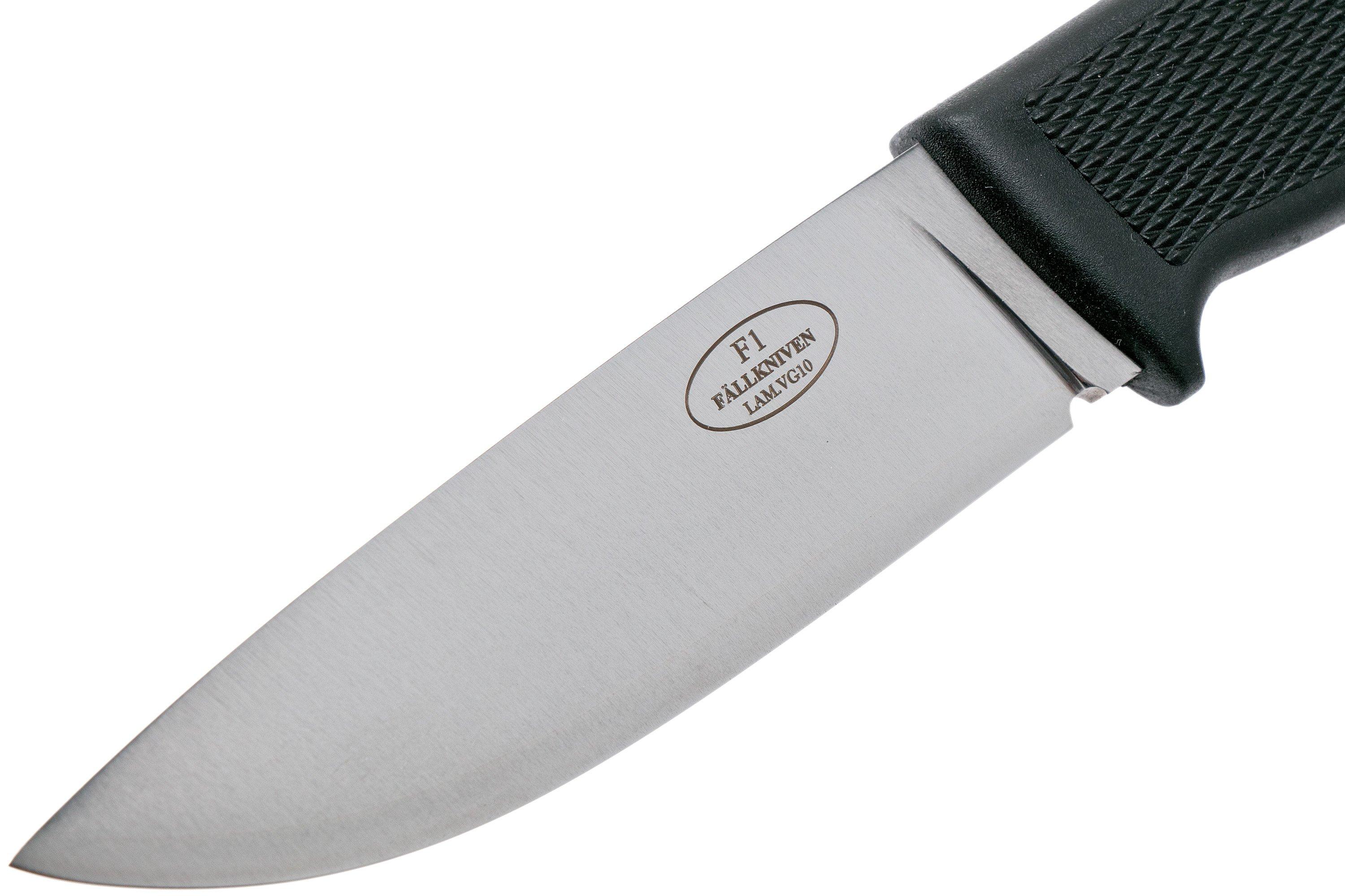 Fallkniven F1, VG 10, leather sheath | Advantageously shopping at ...
