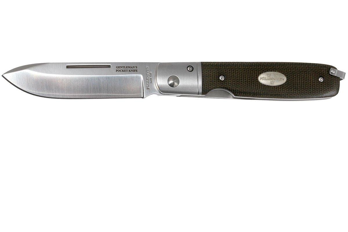 Fallkniven GP Gentleman's Pocket knife, green micarta | Advantageously ...