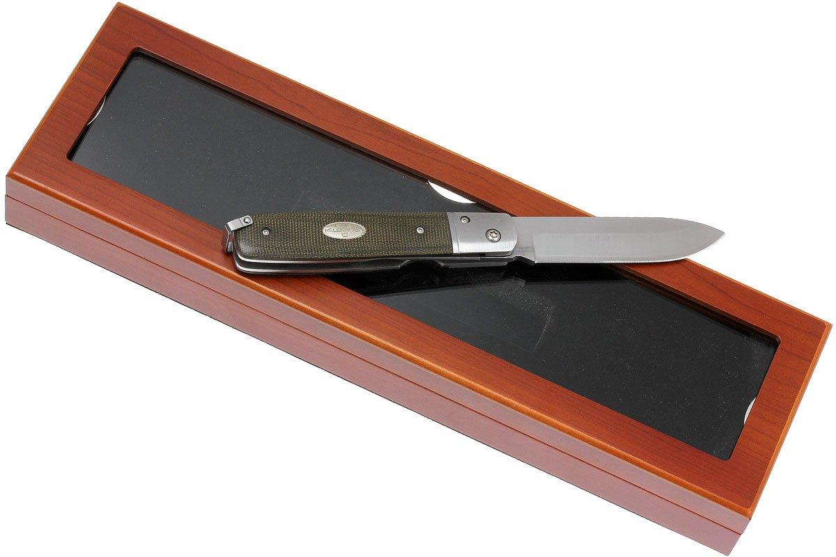 Fallkniven GP Gentleman's Pocket knife, green micarta | Advantageously ...