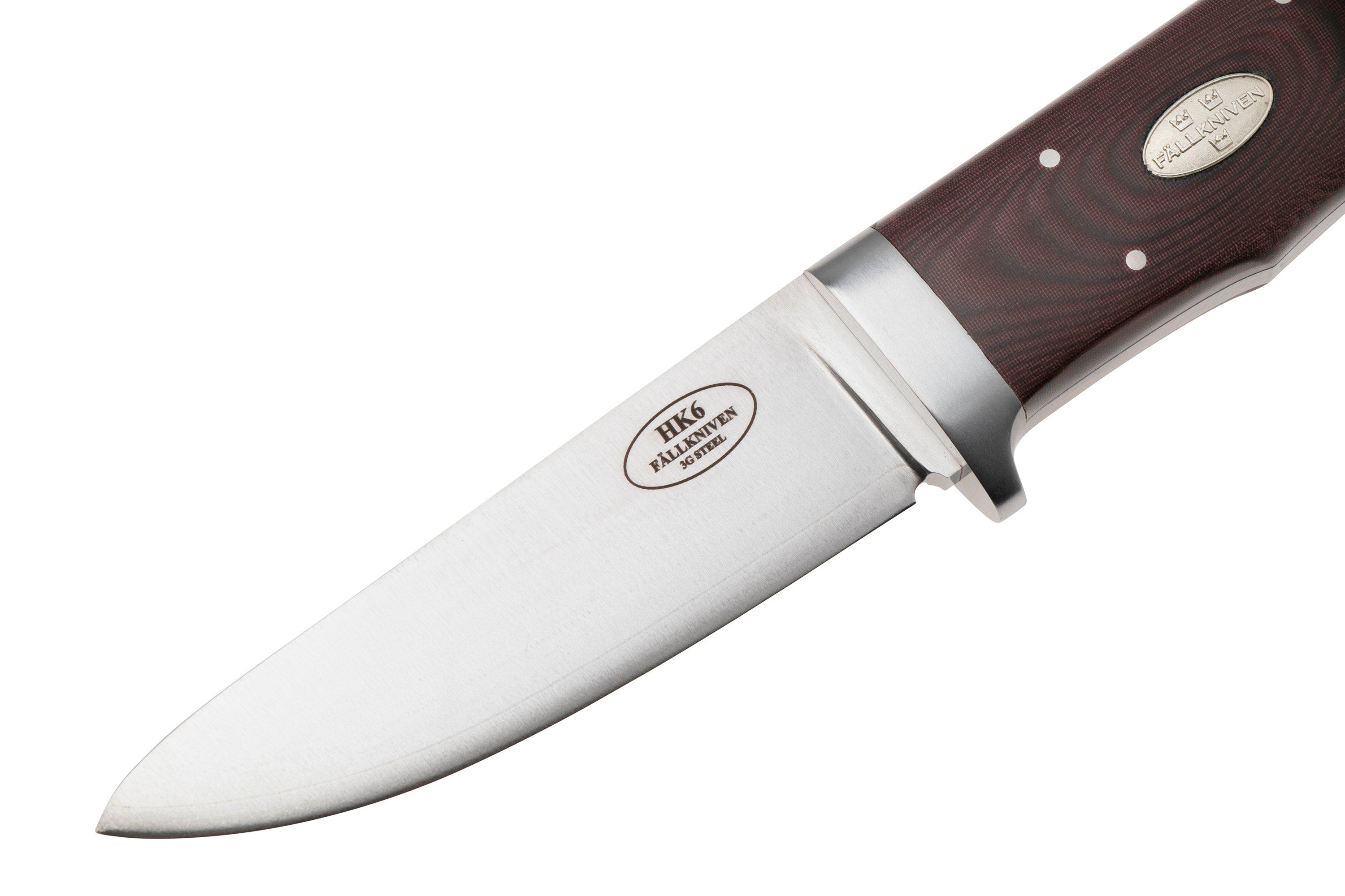 Fällkniven HK6L Hunters Knife, Maroon Micarta, jachtmes | Voordelig ...