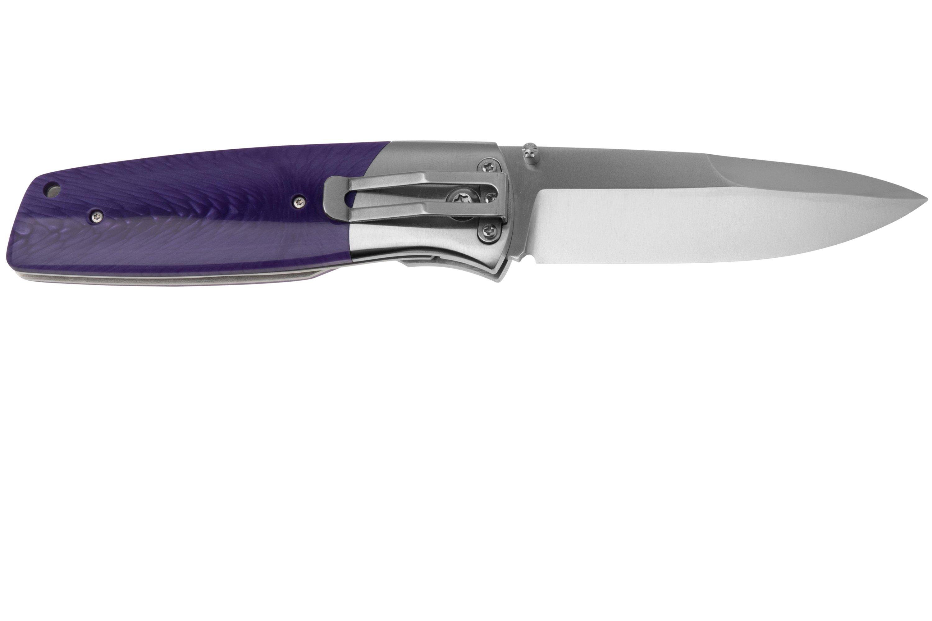 Fällkniven PXLpd Juma, Satin Elmax, Purple Dragon gentleman's knife ...