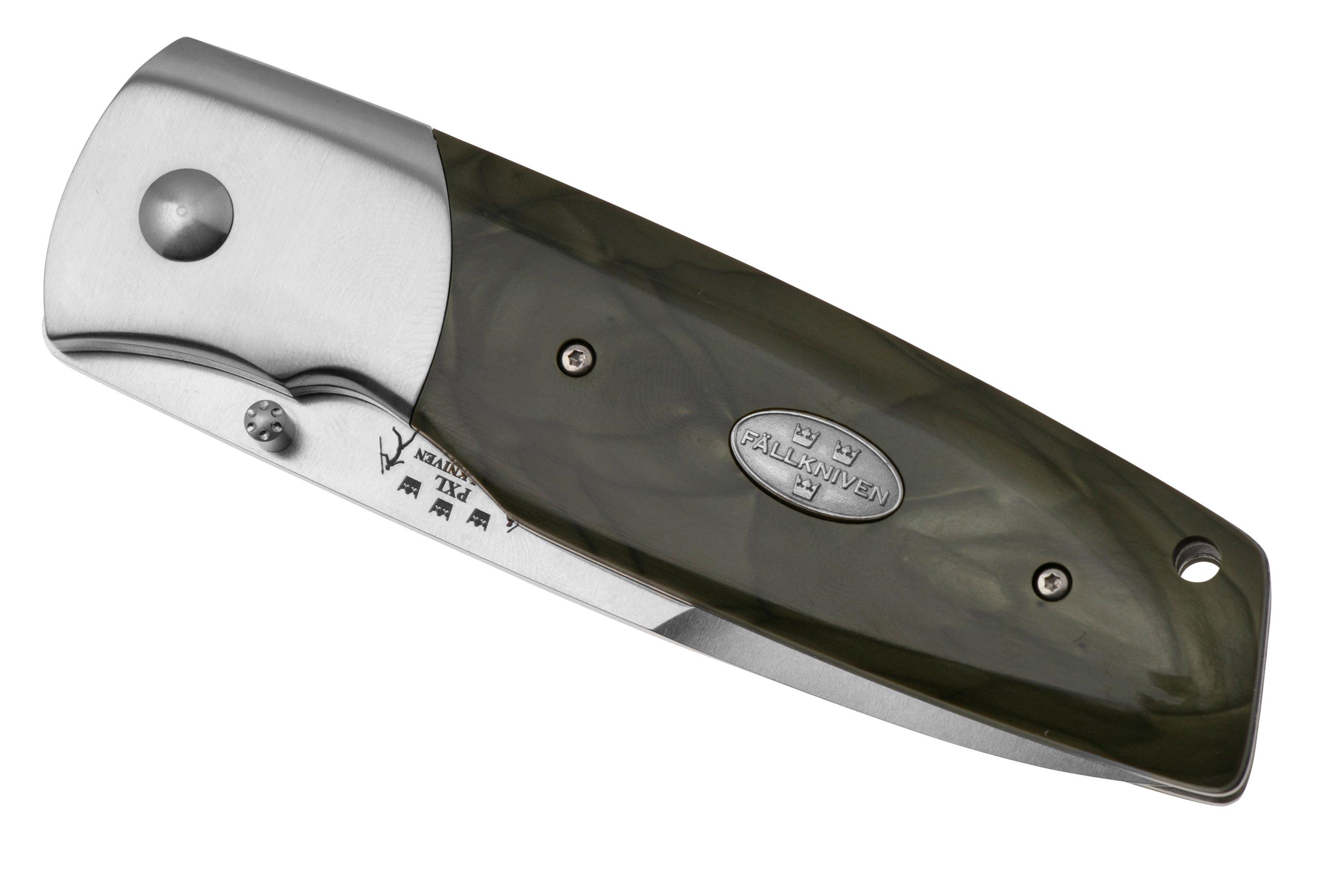 Fällkniven PXLtw Juma, Satin Elmax, TAC Woodland gentleman's knife ...