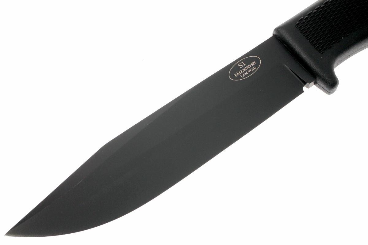 Fallkniven S1, black blade | Advantageously shopping at Knivesandtools ...