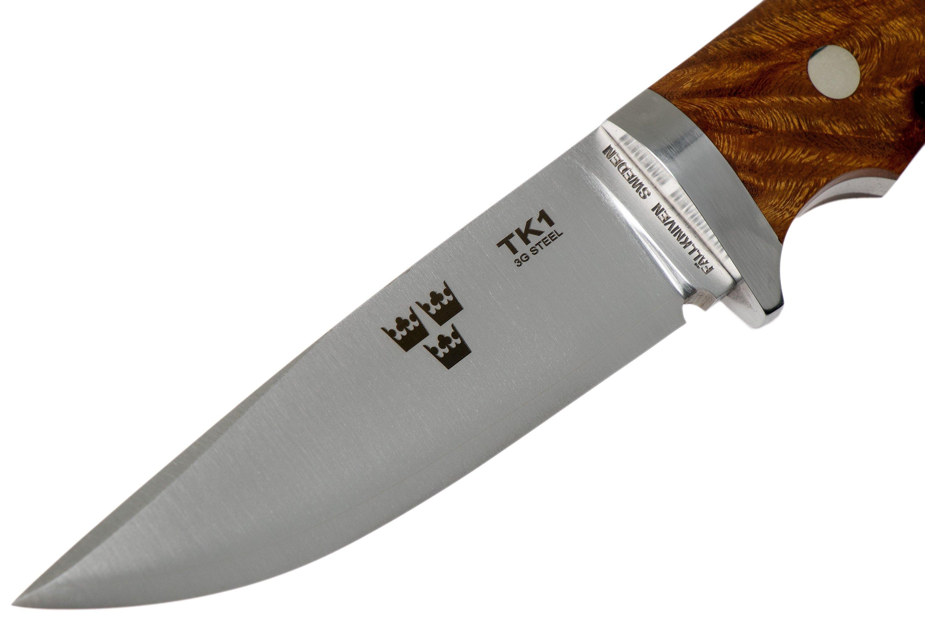 Fallkniven TK1 Tre Kronor, Desert Ironwood, leather sheath ...