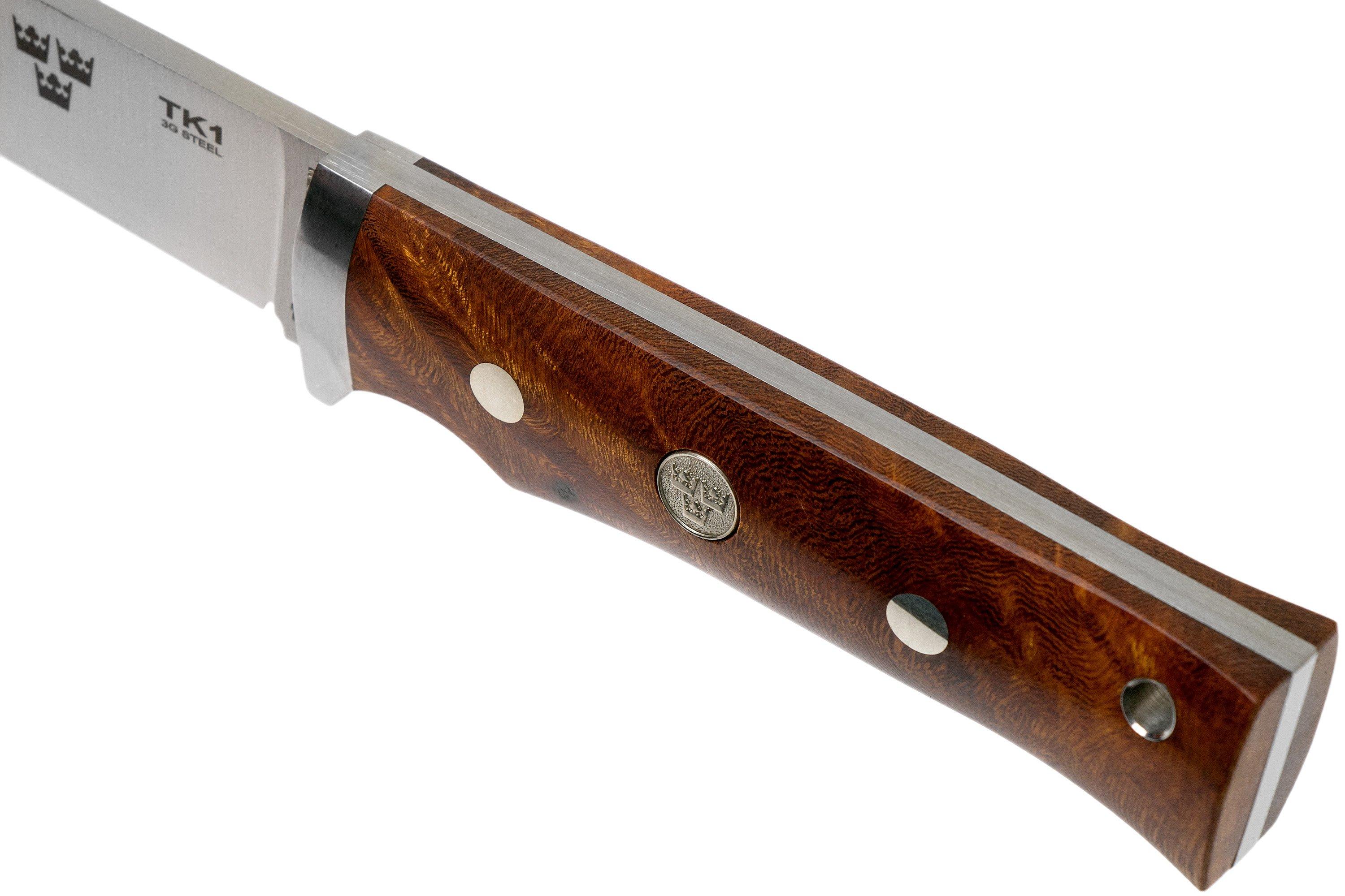 Fallkniven TK1 Tre Kronor, Desert Ironwood, leather sheath ...