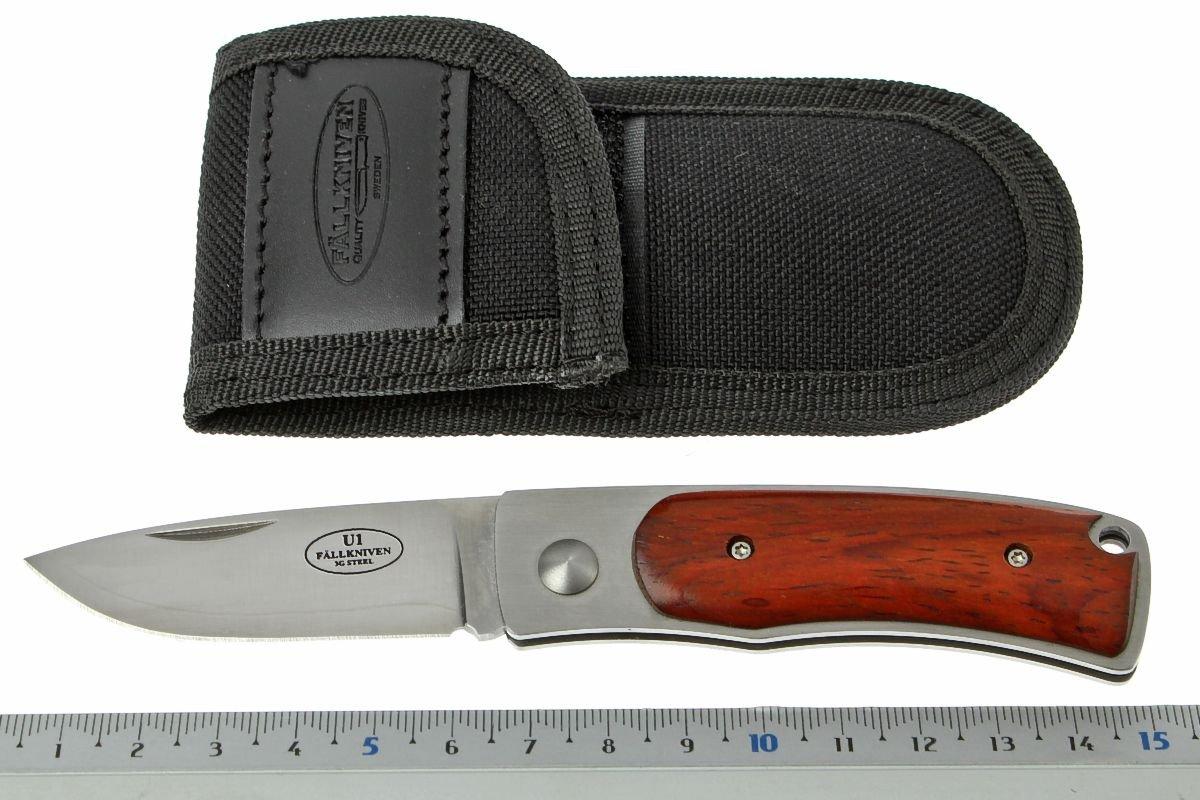 Fallkniven U1 Slipjoint folding knife, 3G blade, cocobolo handle ...