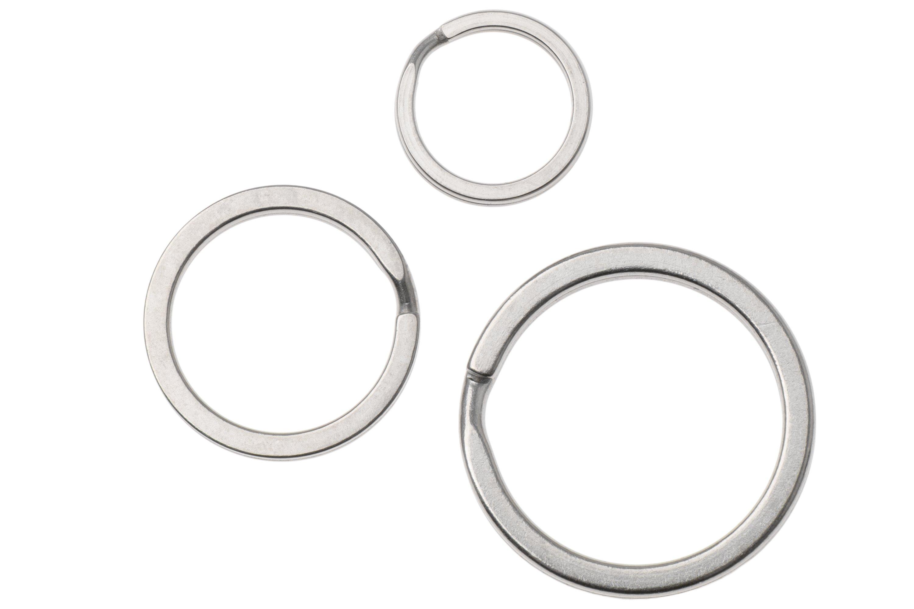 Flytanium Split Key Rings FLY-0640, Titanium Stonewashed, 3-piece set ...