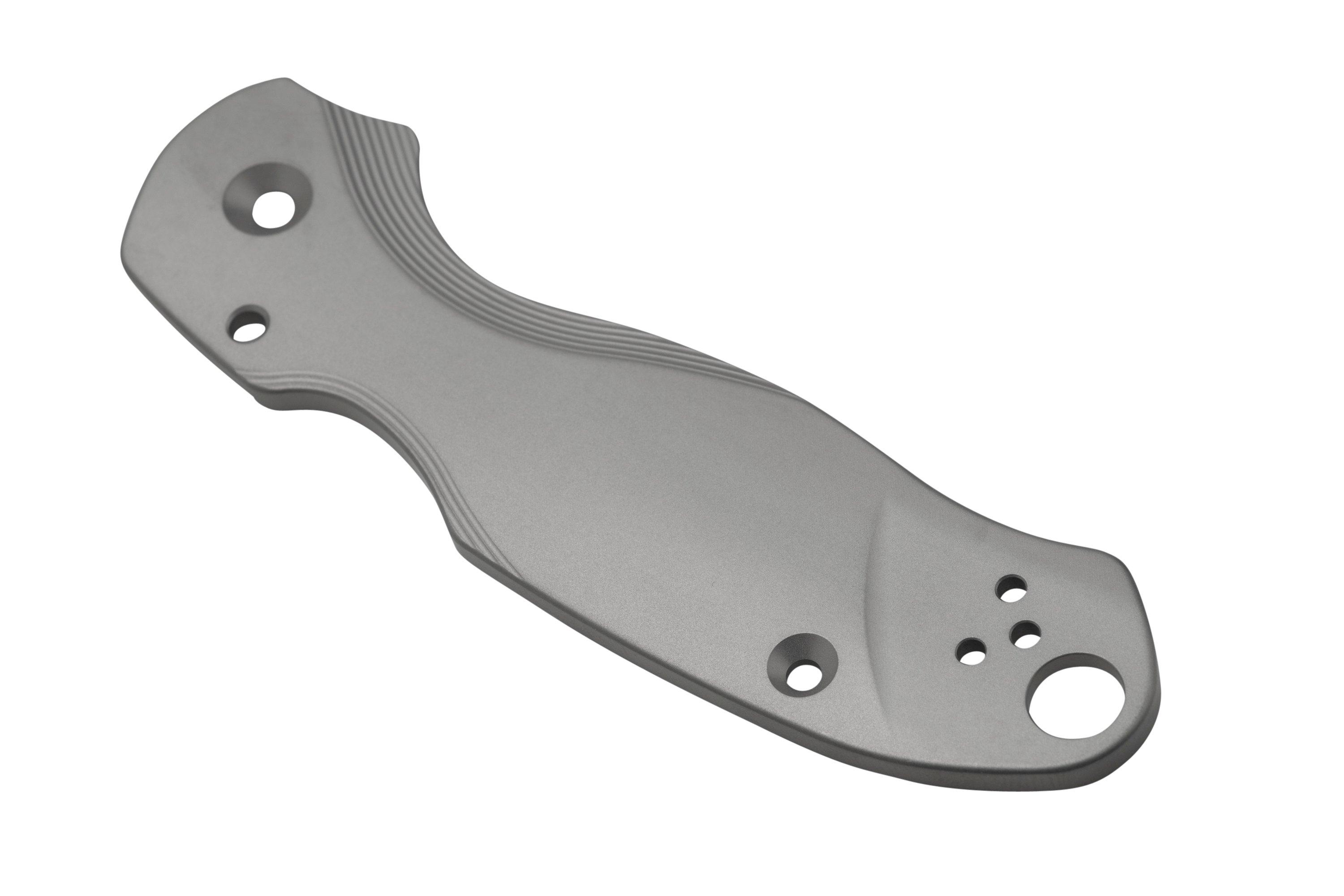 Flytanium Spyderco Para 3 Scales, Lotus Blasted Titanium ...
