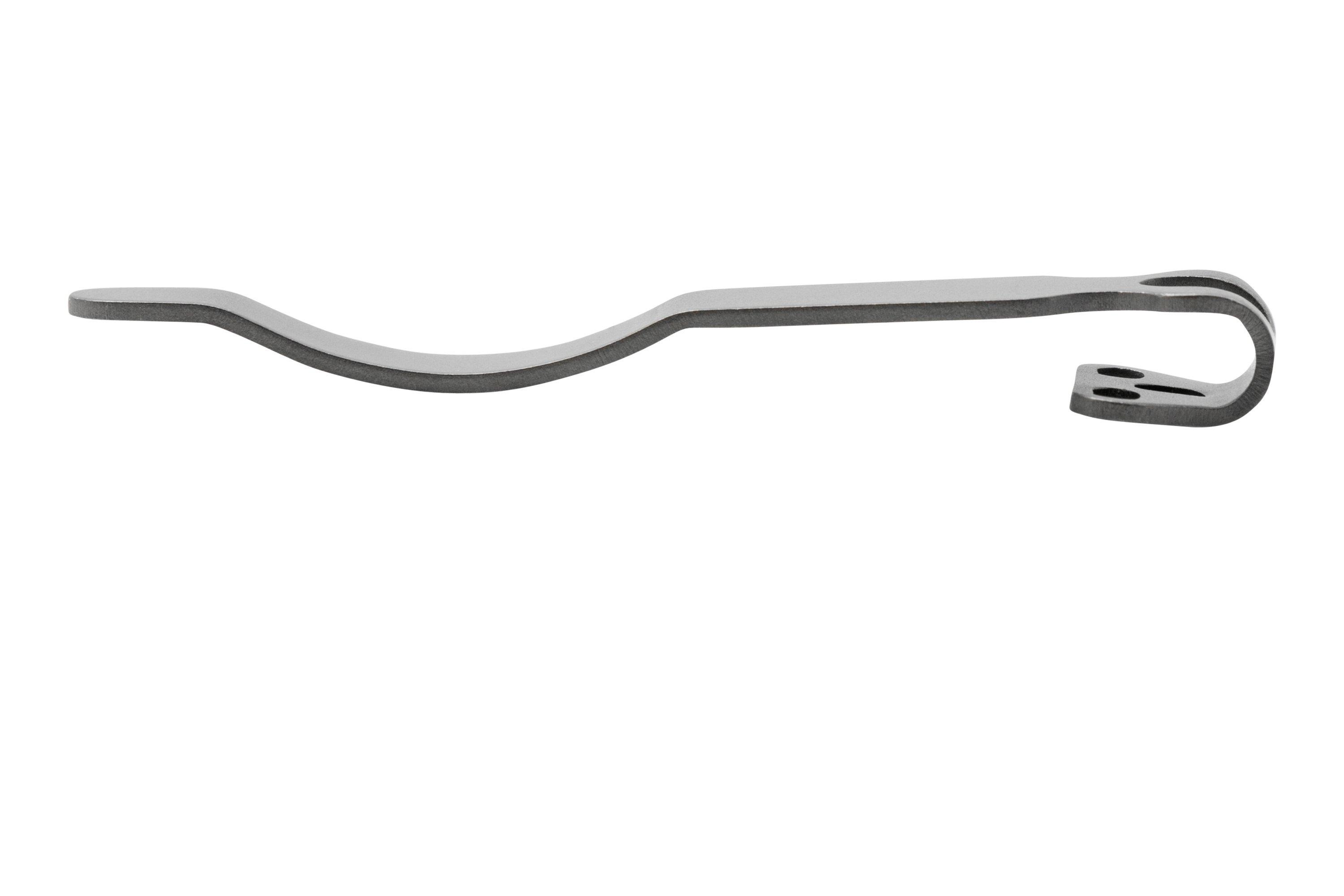 Flytanium Universal Long Pocket Clip FLY-1250LBB Bead Blasted Titanium ...