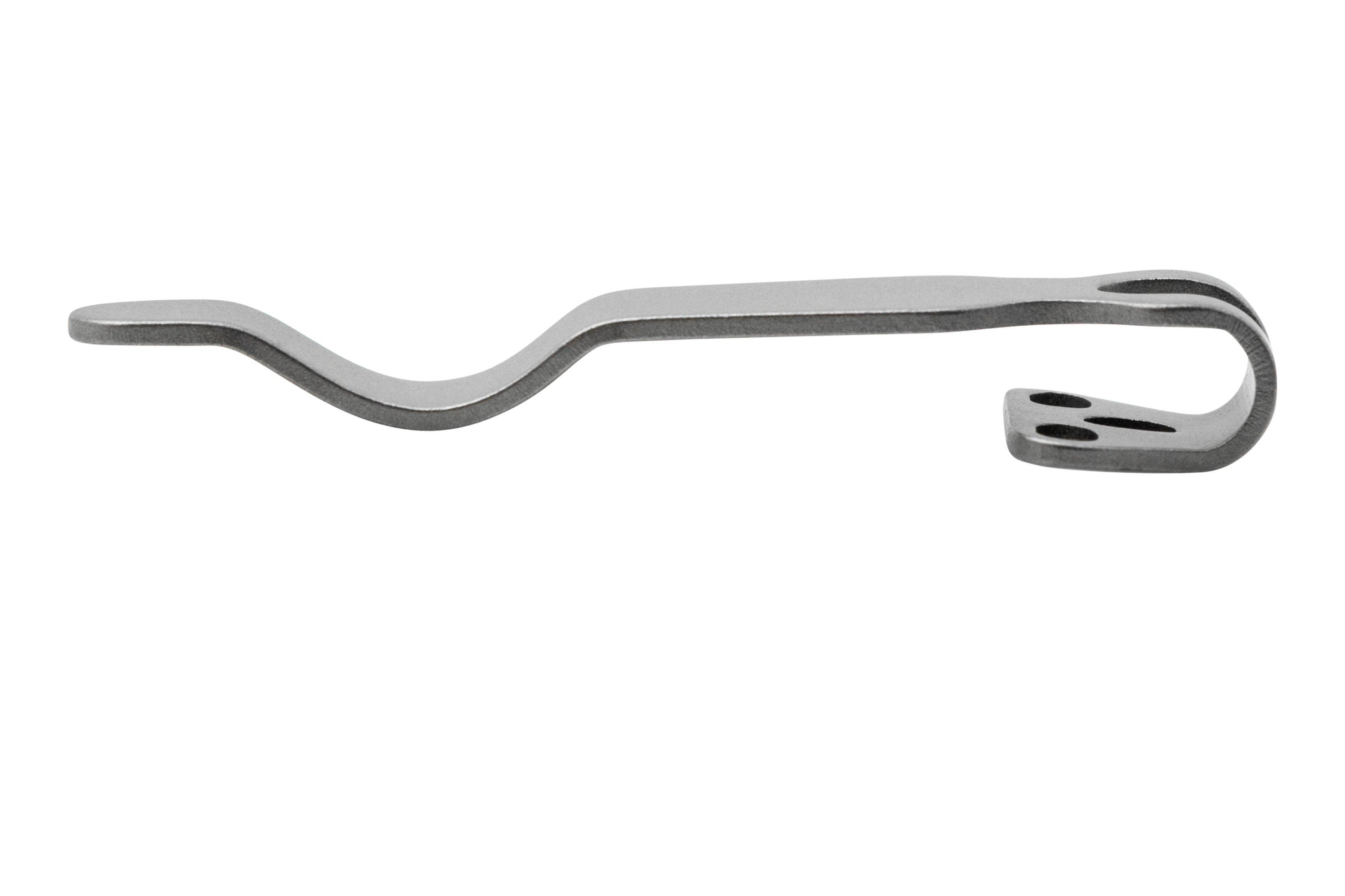 Flytanium Universal Short Pocket Clip FLY-1250SBB Bead Blasted Titanium ...