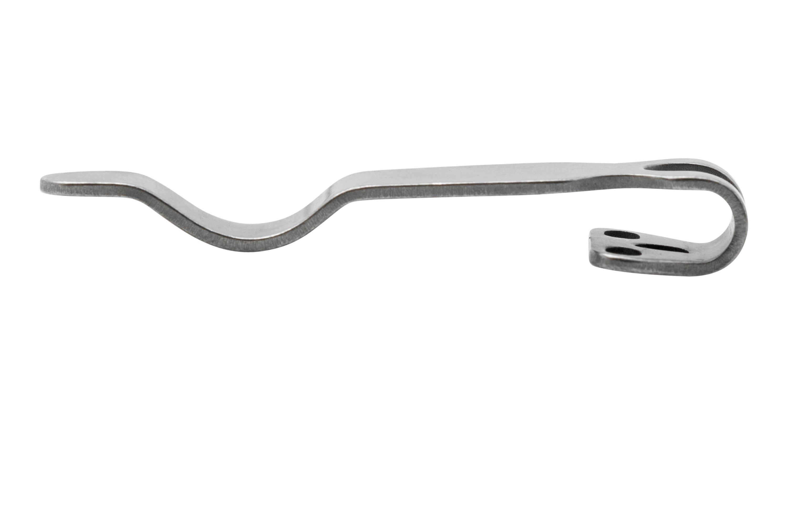 Flytanium Universal Short Pocket Clip FLY-1250SSW Stonewashed Titanium ...