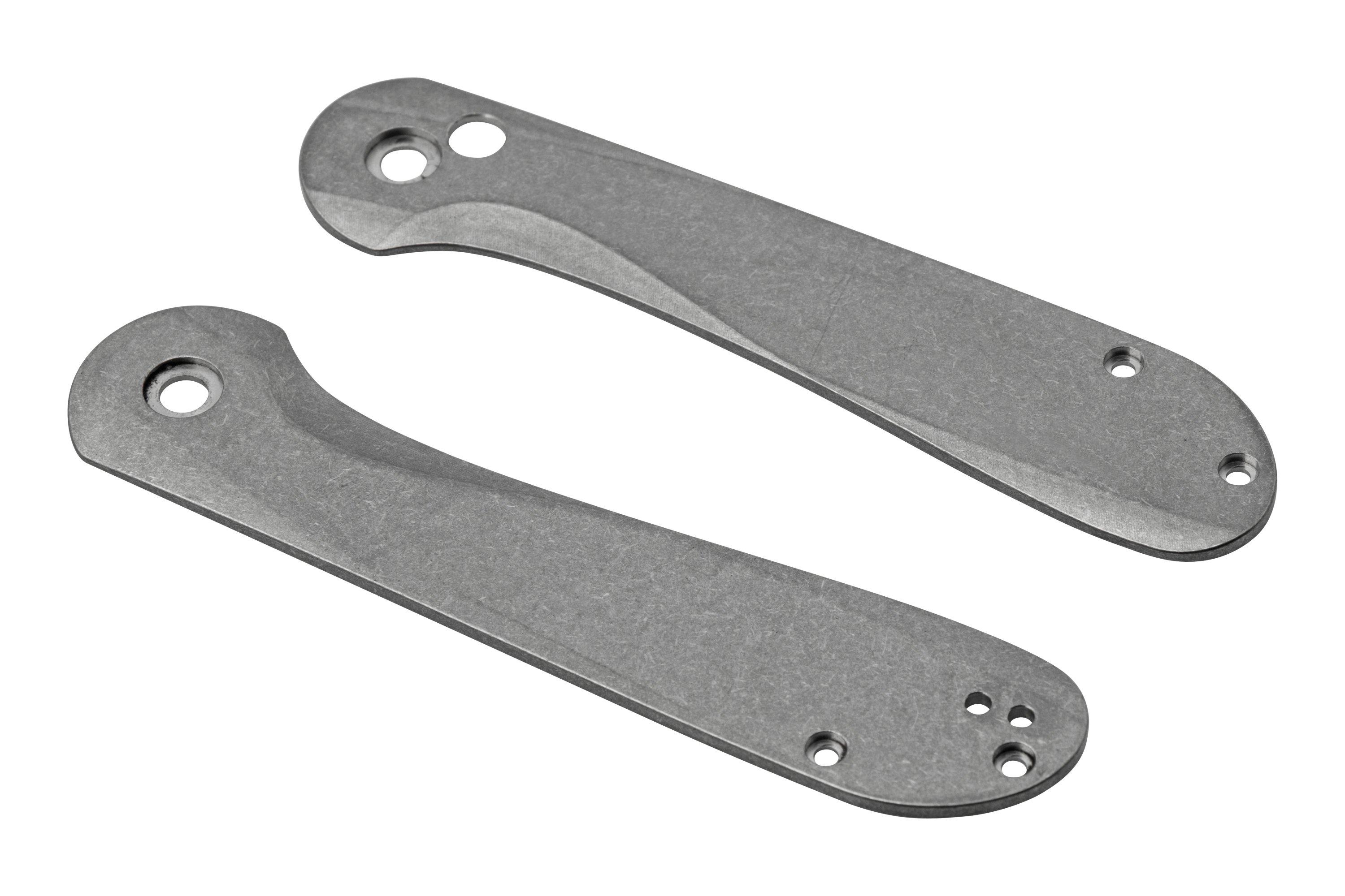 Flytanium Civivi Elementum Button Lock FLY-1257SW Stonewashed Titanium ...