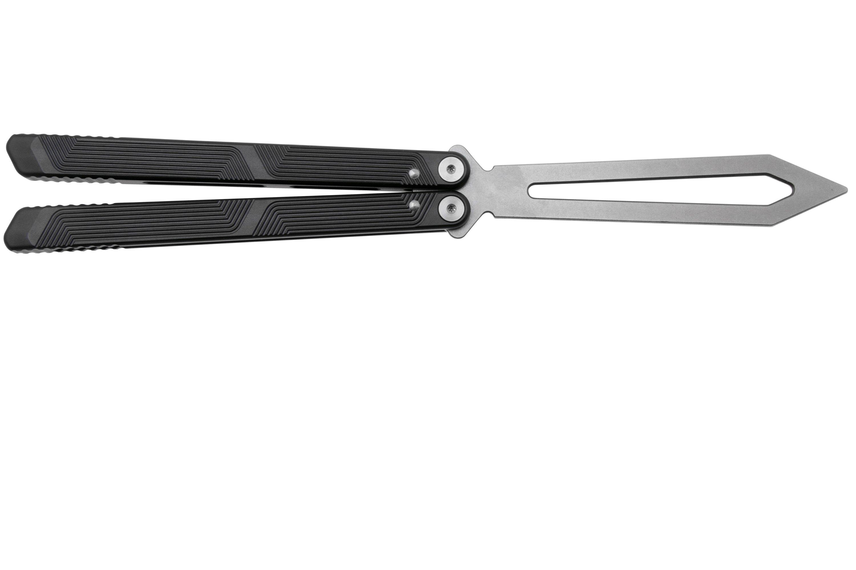 Flytanium Zenith Balisong Trainer 1261GGS Stonewashed, Gunmetal Gray ...