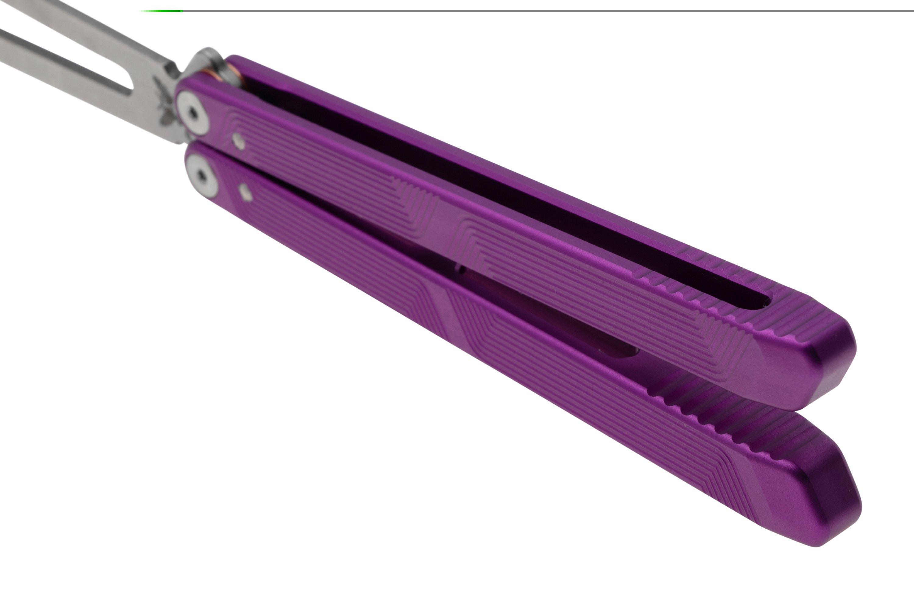 Flytanium Zenith Balisong Trainer 1261NPS Stonewashed, Nebula Purple ...