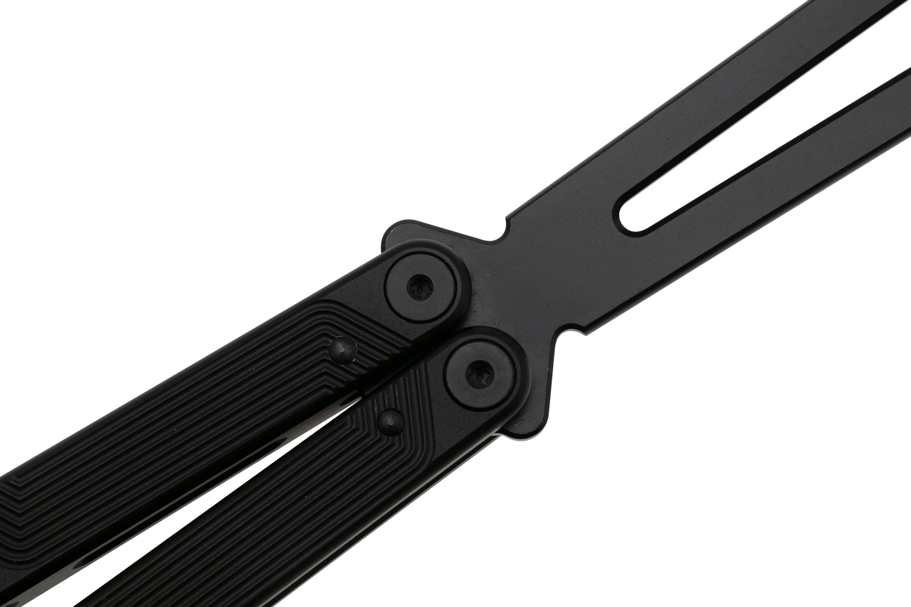 Flytanium Zenith Balisong Trainer 1261VBB Black, Void Black Aluminum ...