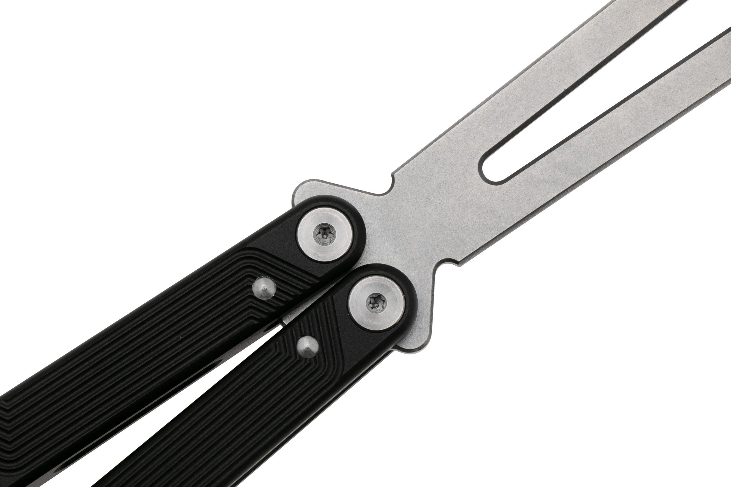 Flytanium Zenith Balisong Trainer 1261VBS Stonewashed, Void Black ...