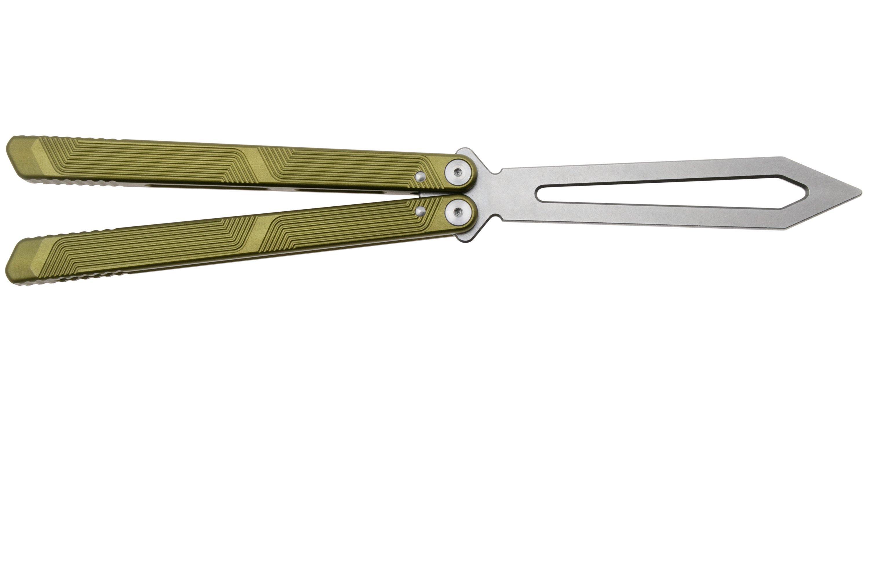 Flytanium Zenith Balisong Trainer 1261VLS Stonewashed, Volt Lime ...