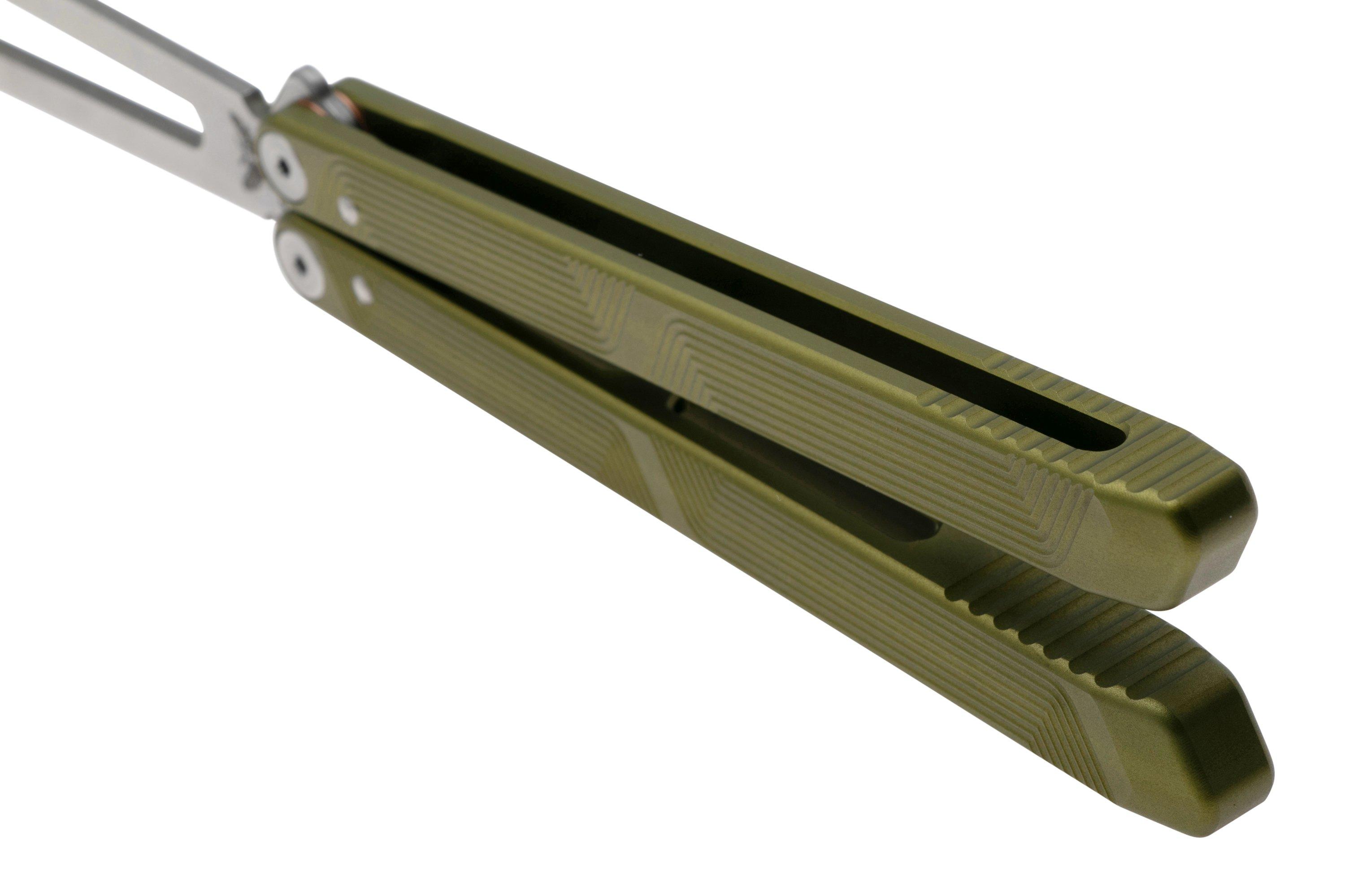 Flytanium Zenith Balisong Trainer 1261VLS Stonewashed, Volt Lime ...
