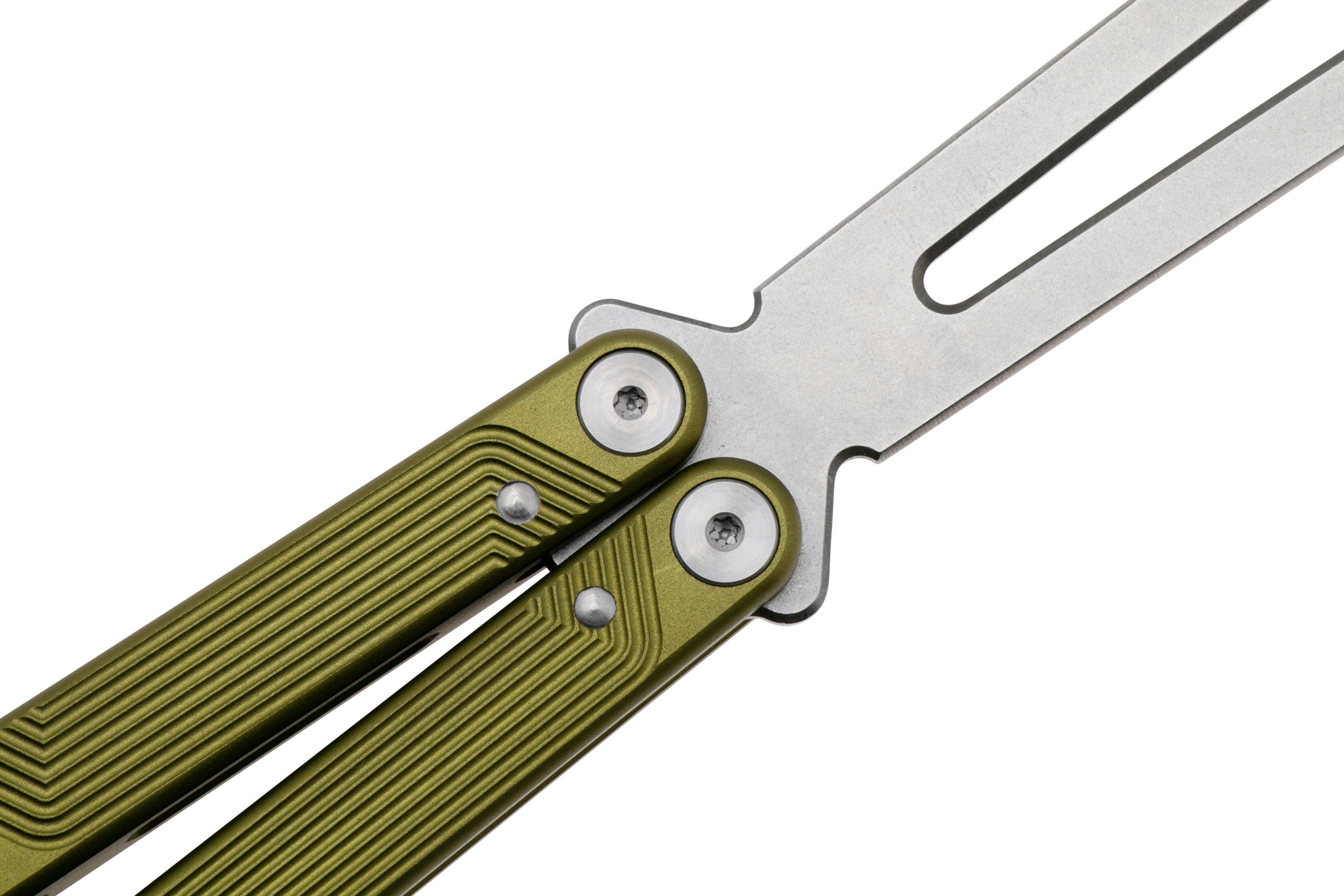 Flytanium Zenith Balisong Trainer 1261VLS Stonewashed, Volt Lime ...