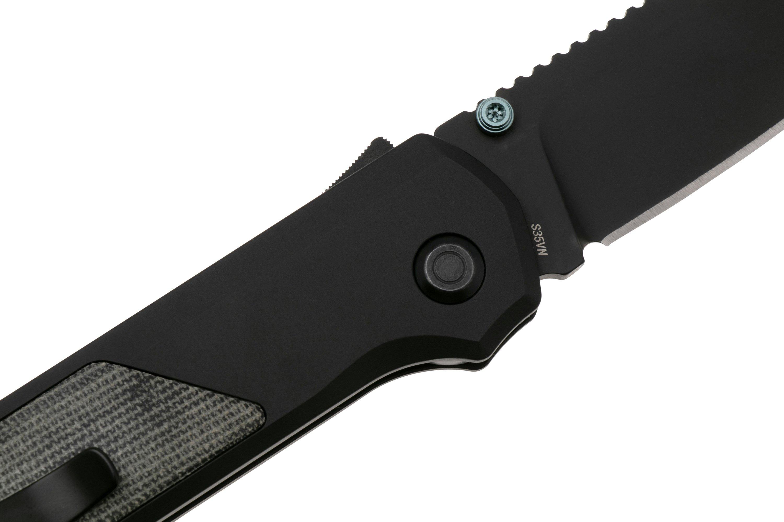 Flytanium Arcade Shark-Lock 1310 Black DLC, Void Black Aluminum Micarta ...
