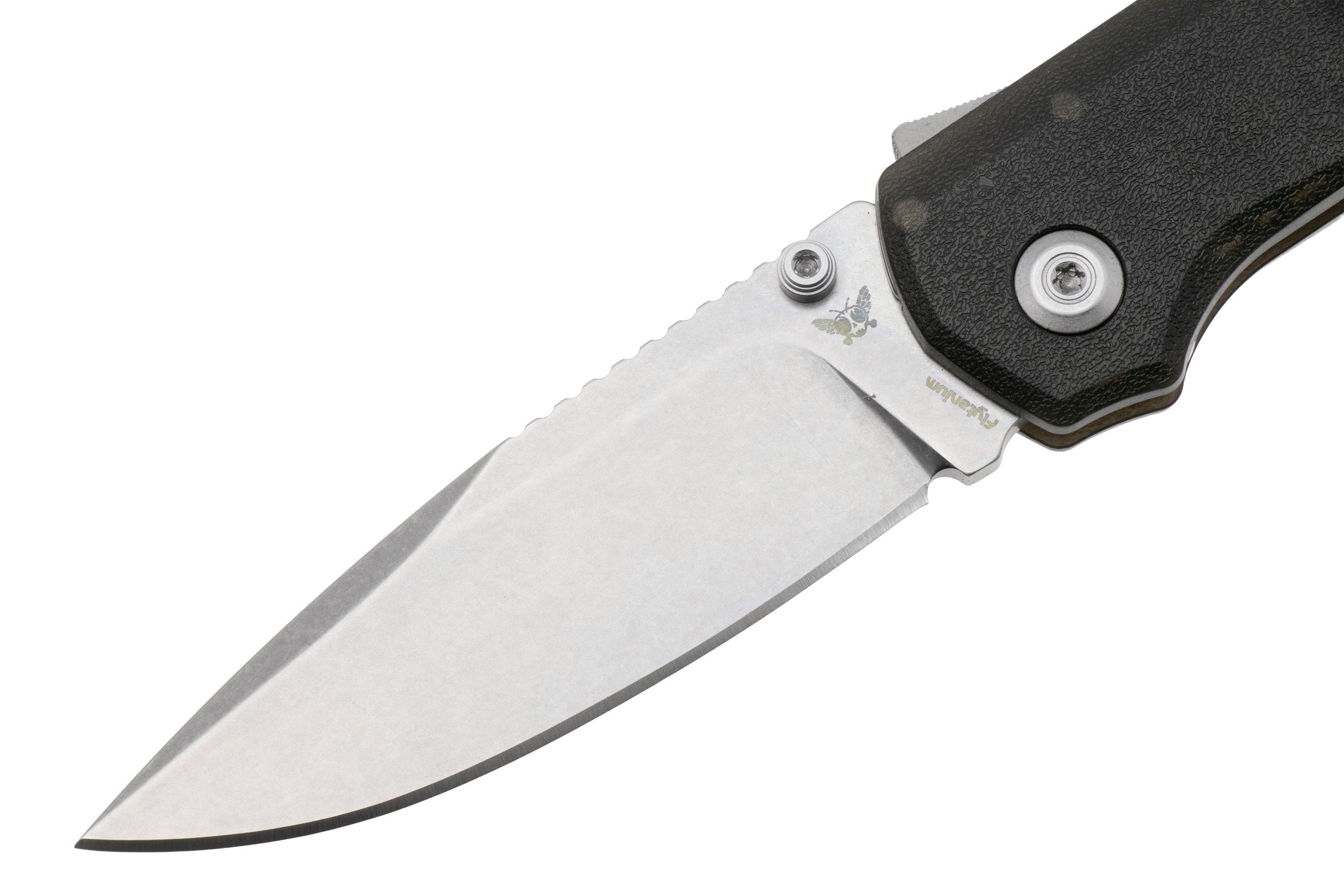 Flytanium Arcade Lite FLY-1395SS, Stonewashed AUS-10A, Black Polycarbonate, pocket knife ...