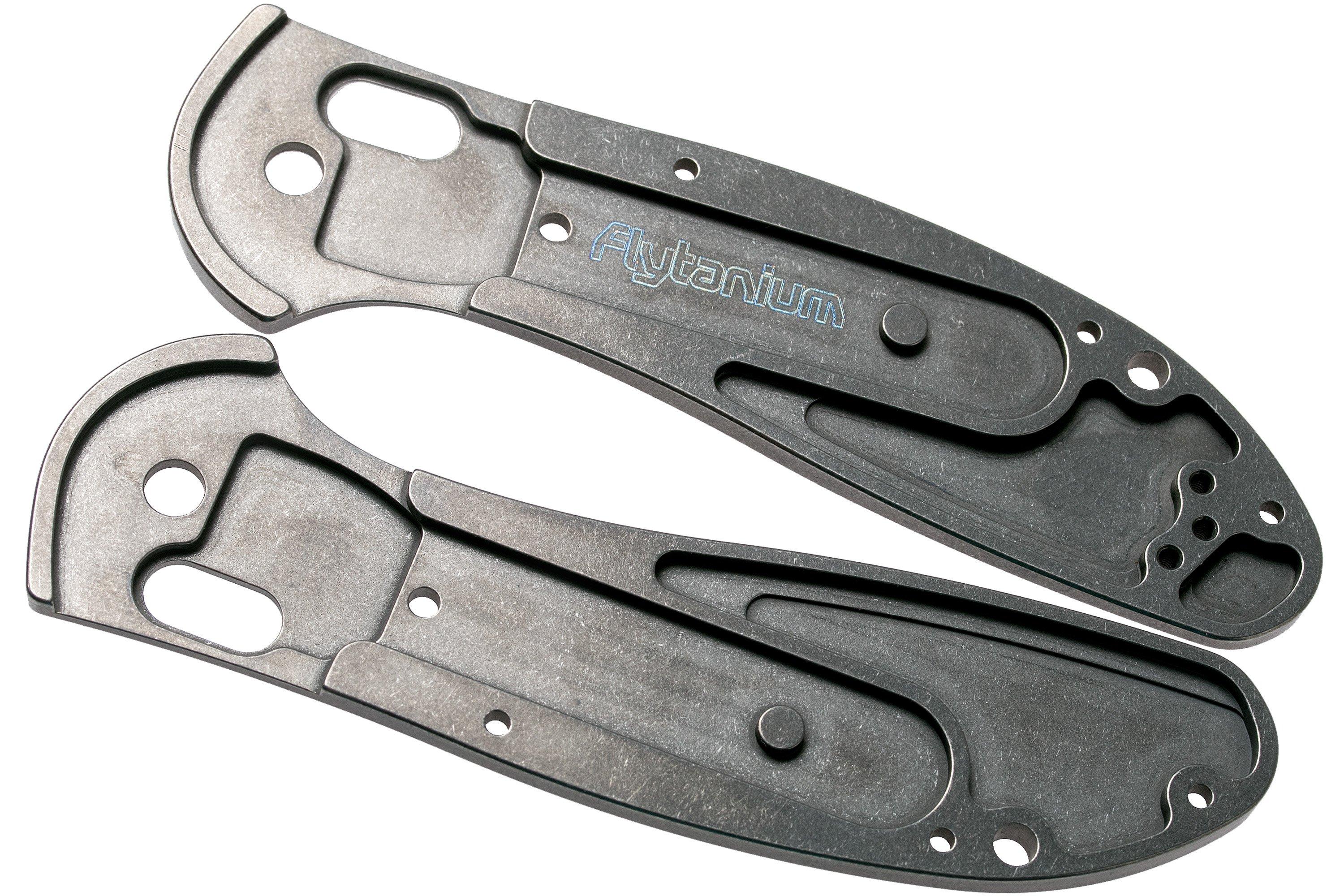 Flytanium Benchmade Griptilian Scales, titanium | Advantageously ...