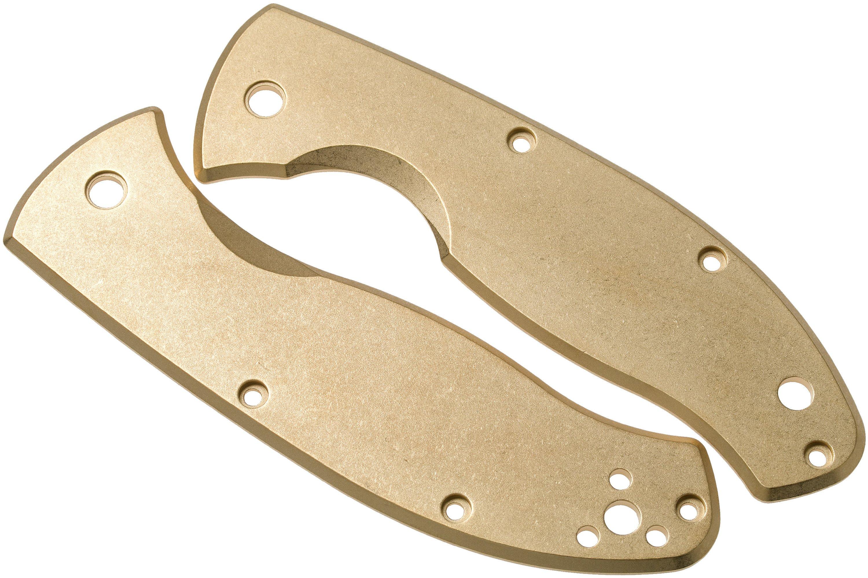 Flytanium Spyderco Tenacious Scales, brass | Advantageously shopping at ...