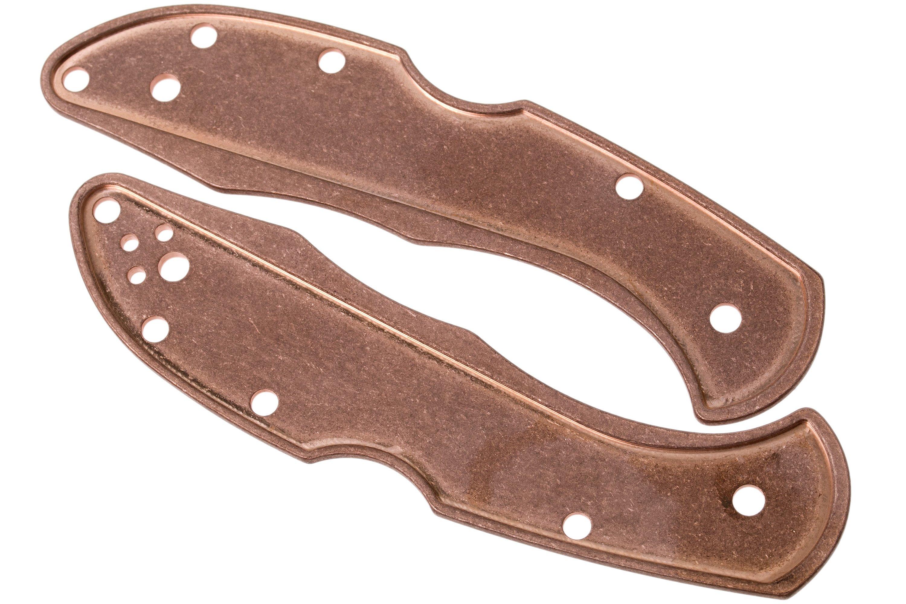 Flytanium Spyderco Delica Scales, copper | Advantageously shopping at ...