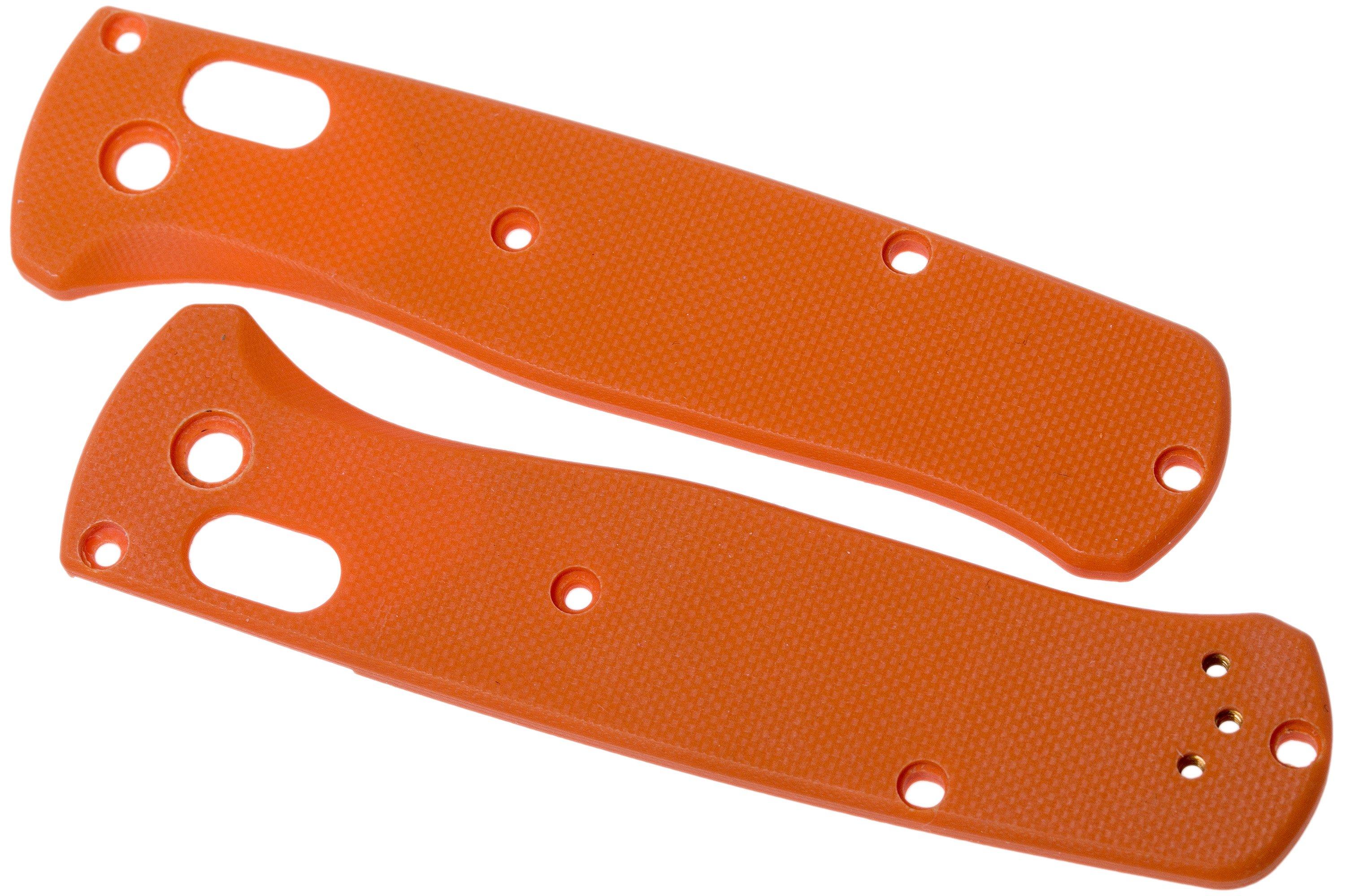 Flytanium Benchmade Bugout Scales, orange G10 | Advantageously shopping ...