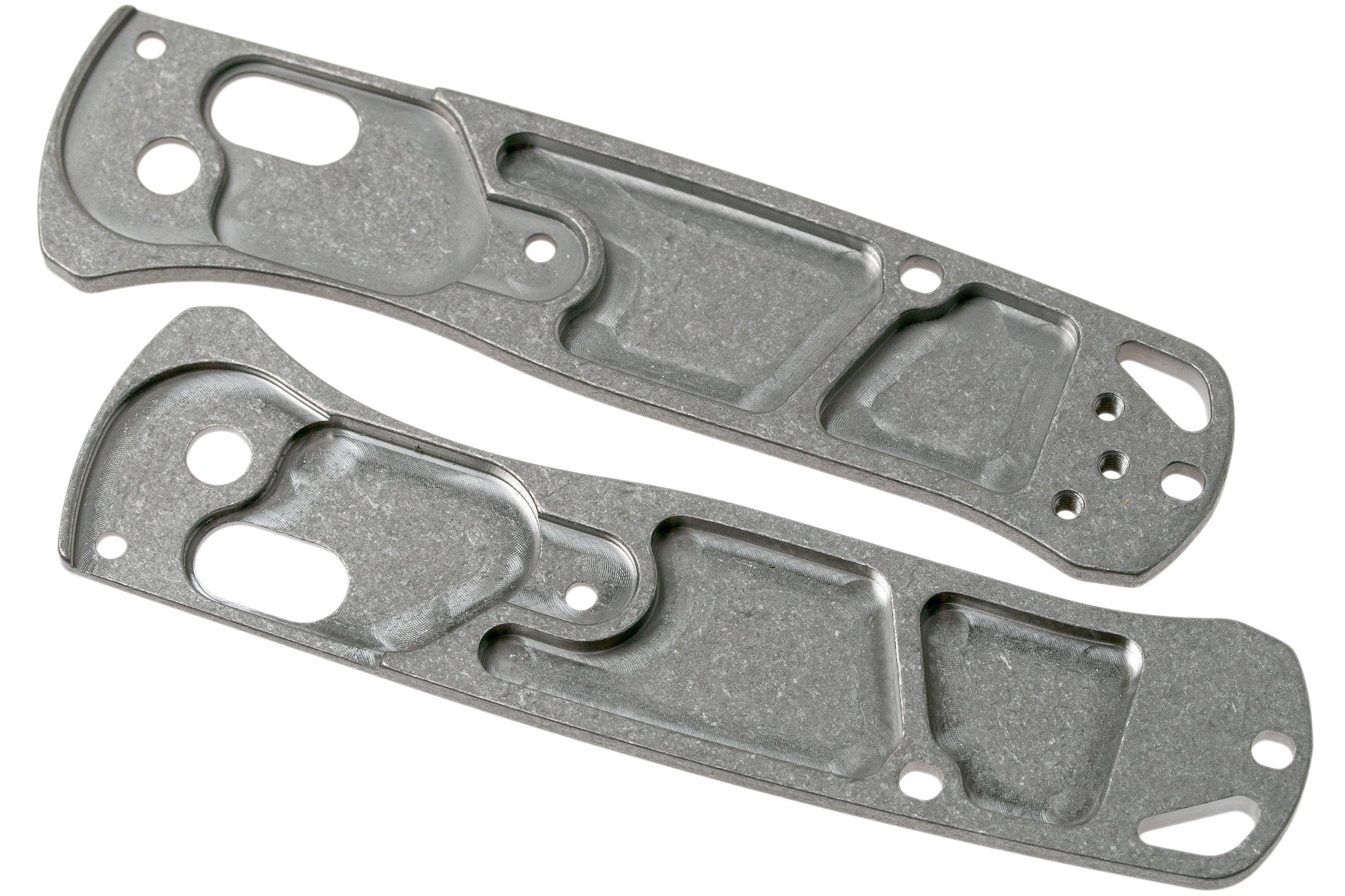 Flytanium Benchmade Mini-Bugout Scales, Titanium | Advantageously ...