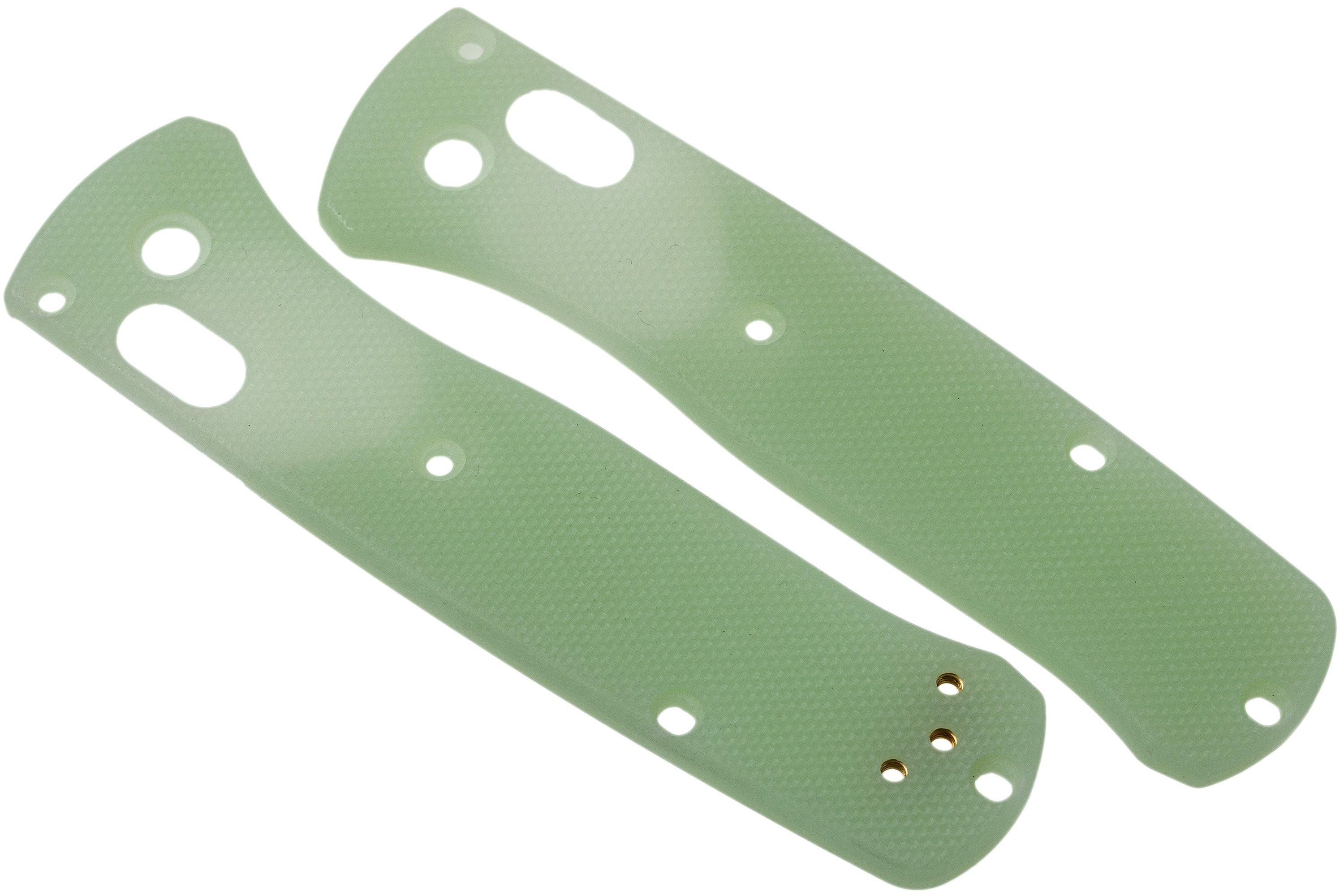 Flytanium Benchmade Mini-Bugout Scales, Jade G10 | Advantageously ...