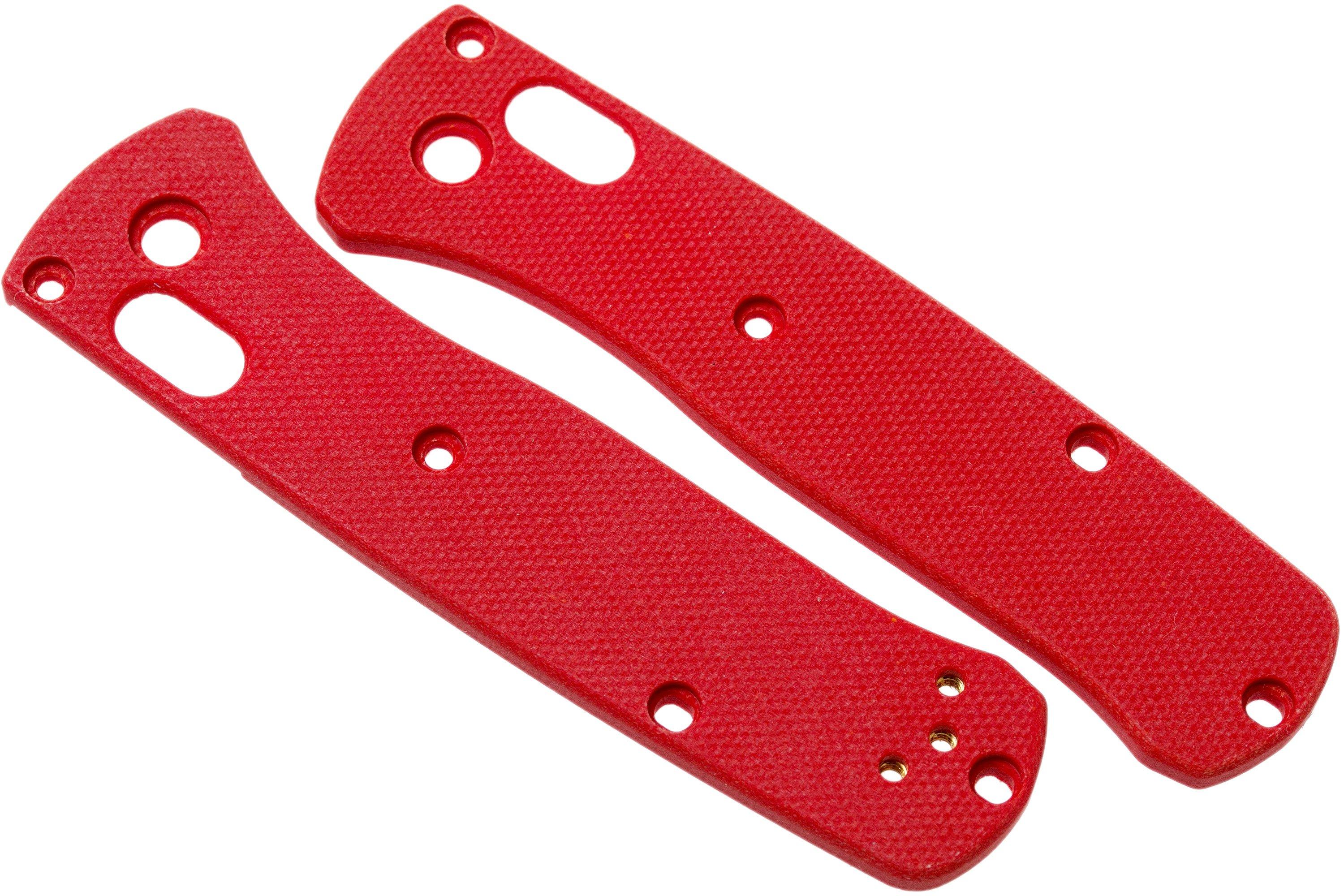 Flytanium Benchmade Mini-Bugout Scales, Red G10 | Advantageously ...