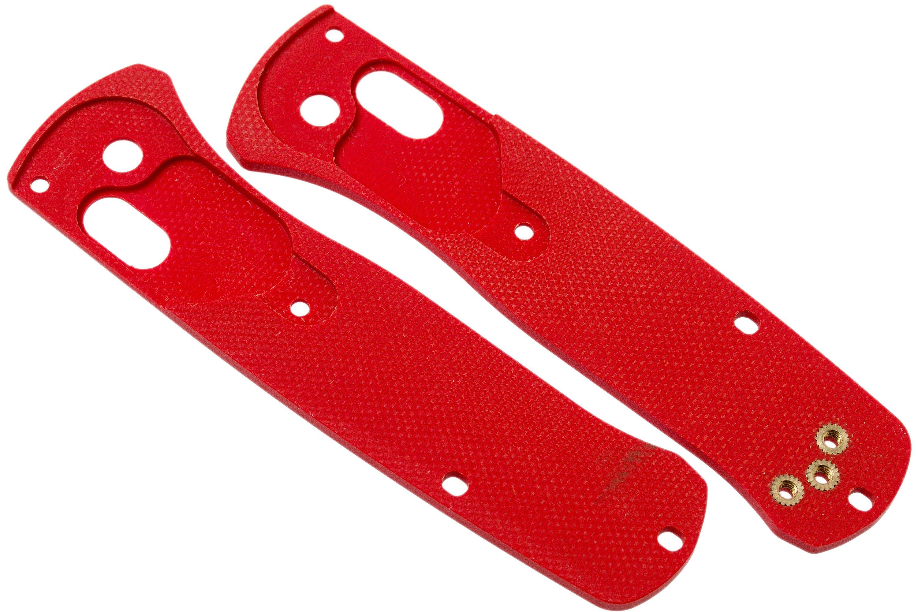 Flytanium Benchmade Mini-Bugout Scales, Red G10 | Advantageously ...