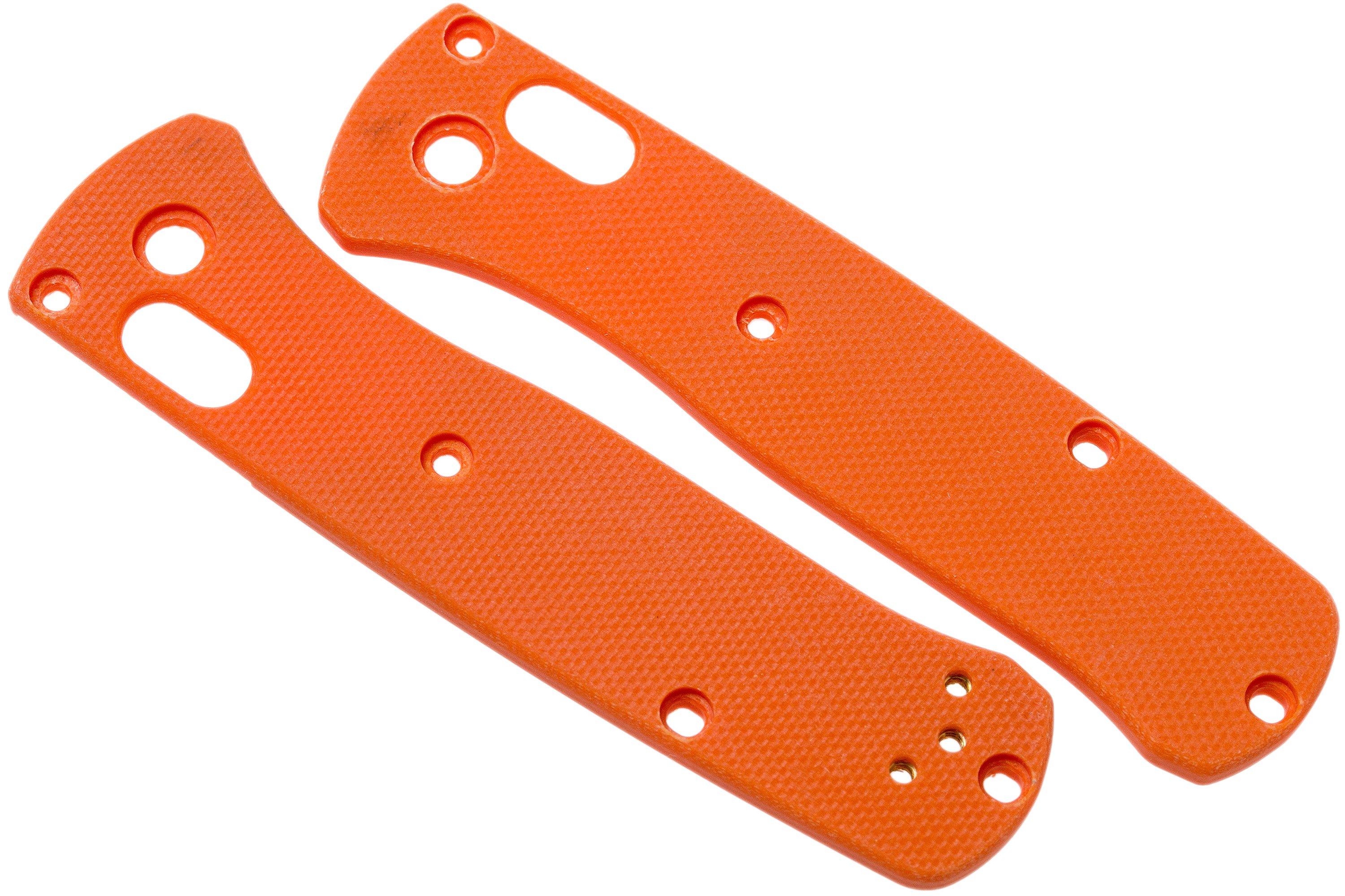 Flytanium Benchmade Mini-Bugout Scales, Orange G10 | Advantageously ...