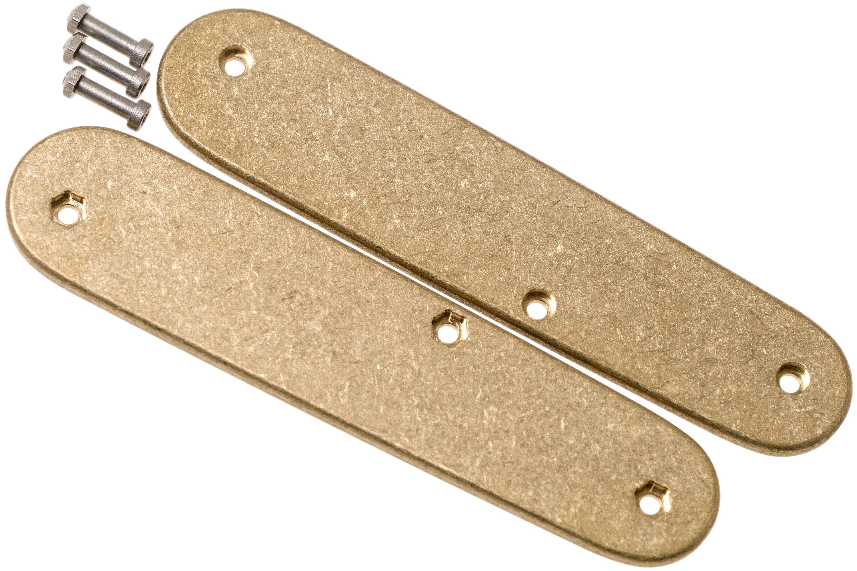 Flytanium Victorinox Cadet Scales, brass flat | Advantageously shopping ...