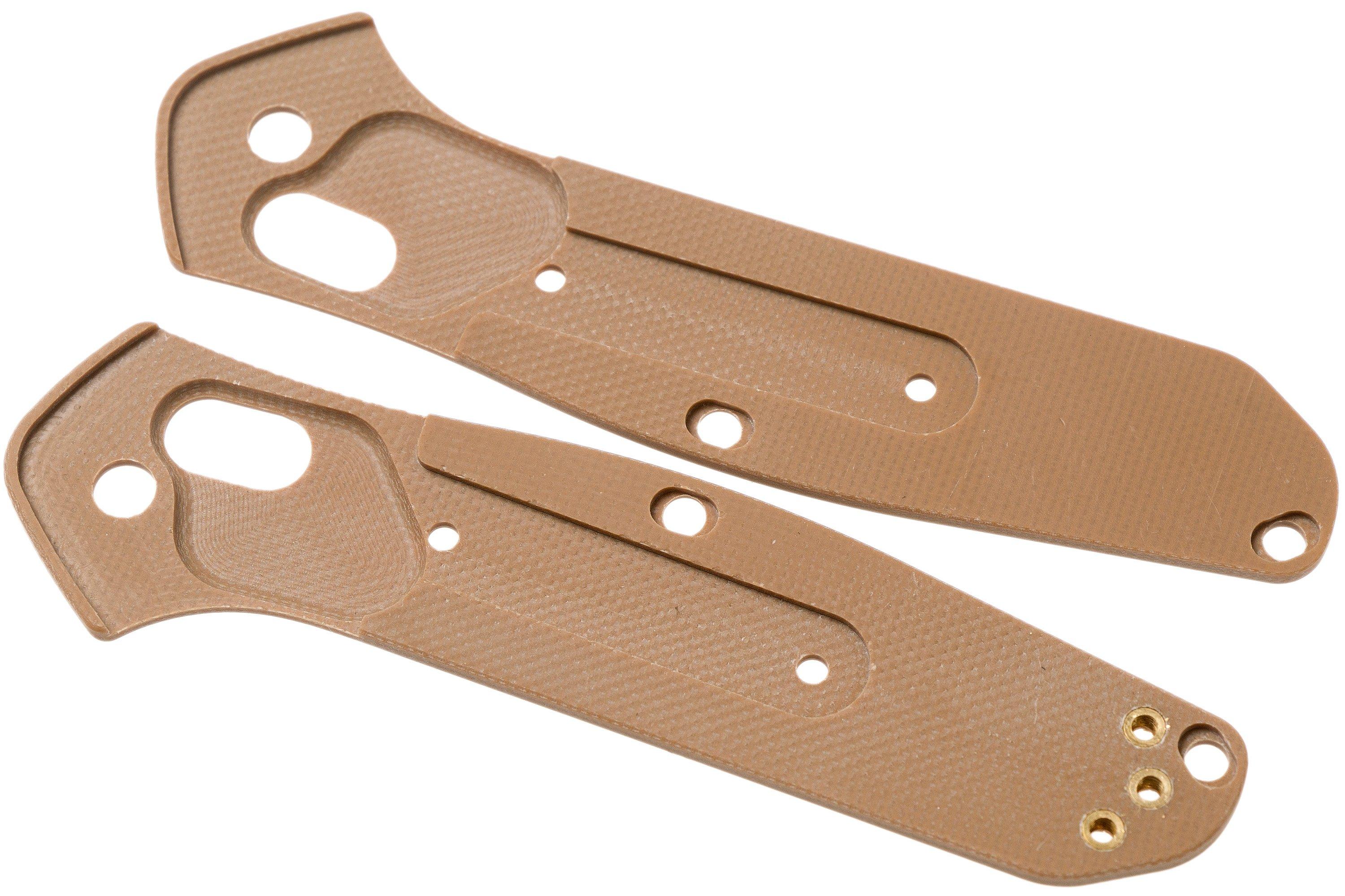 Flytanium Benchmade 945 Mini Osborne Scales, earth brown G10 ...